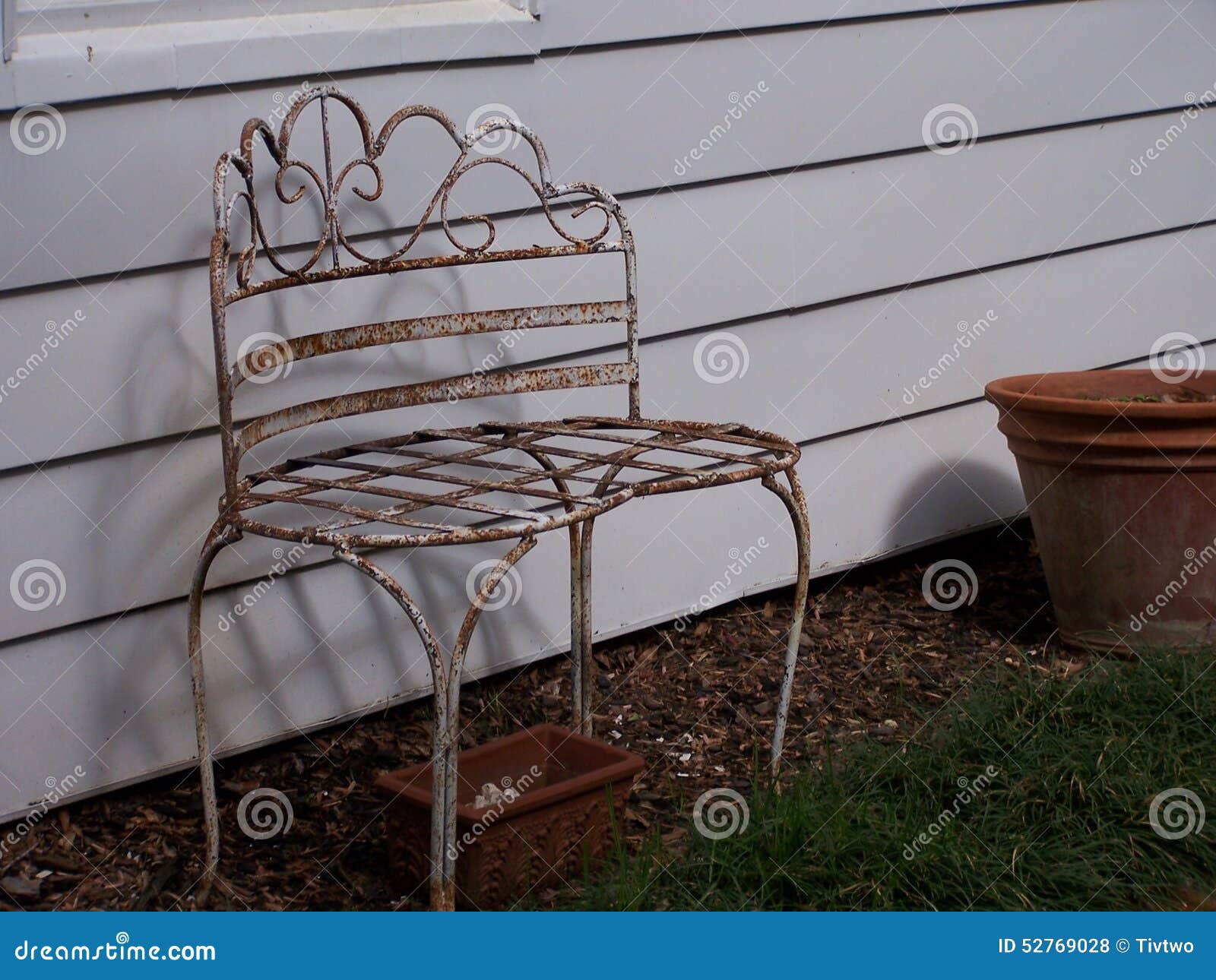 Bench stock photo. Image of white, rusty, bench, antique - 52769028