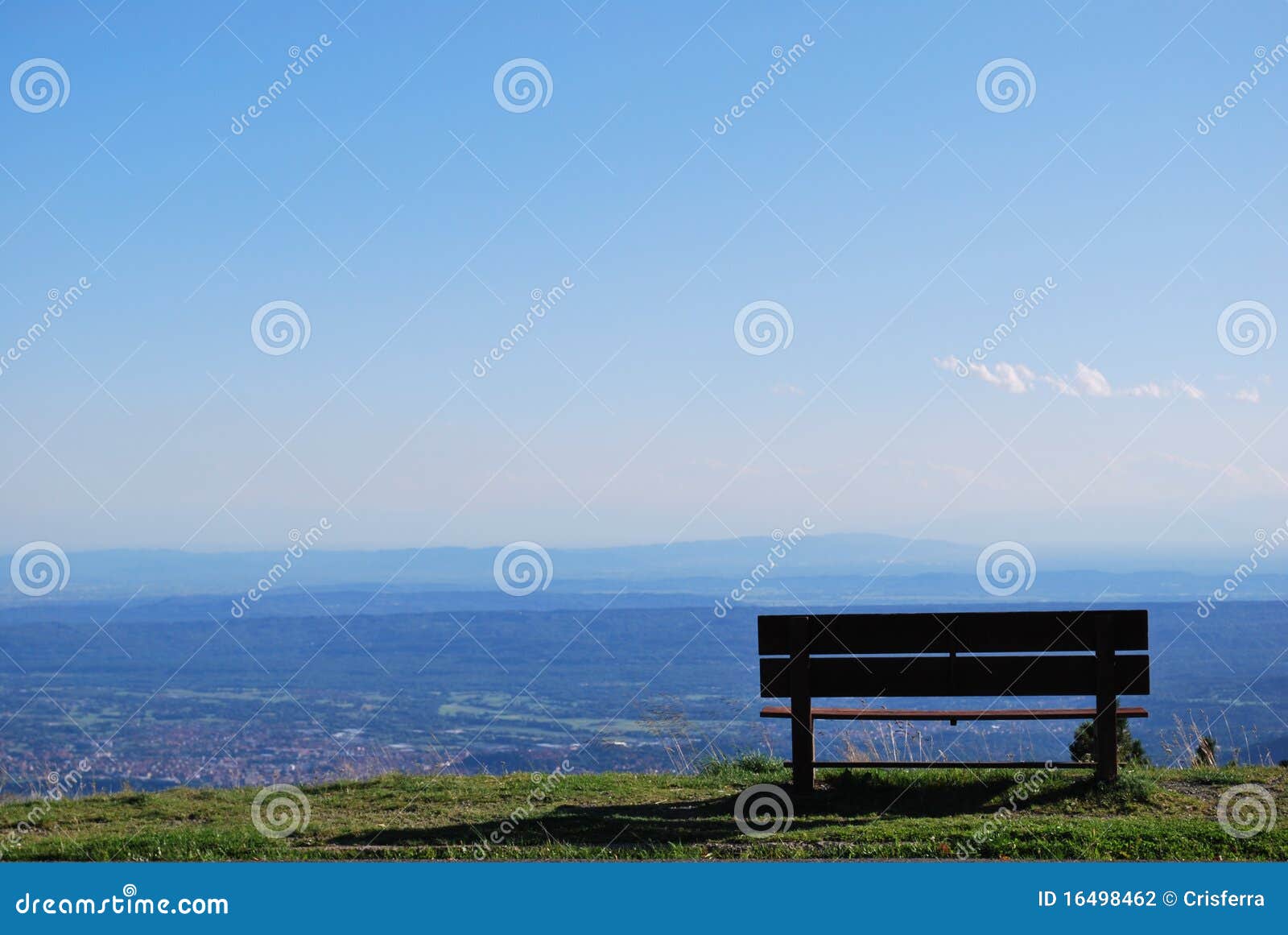 Bench with panoramic view stock photo. Image of italy - 16498462