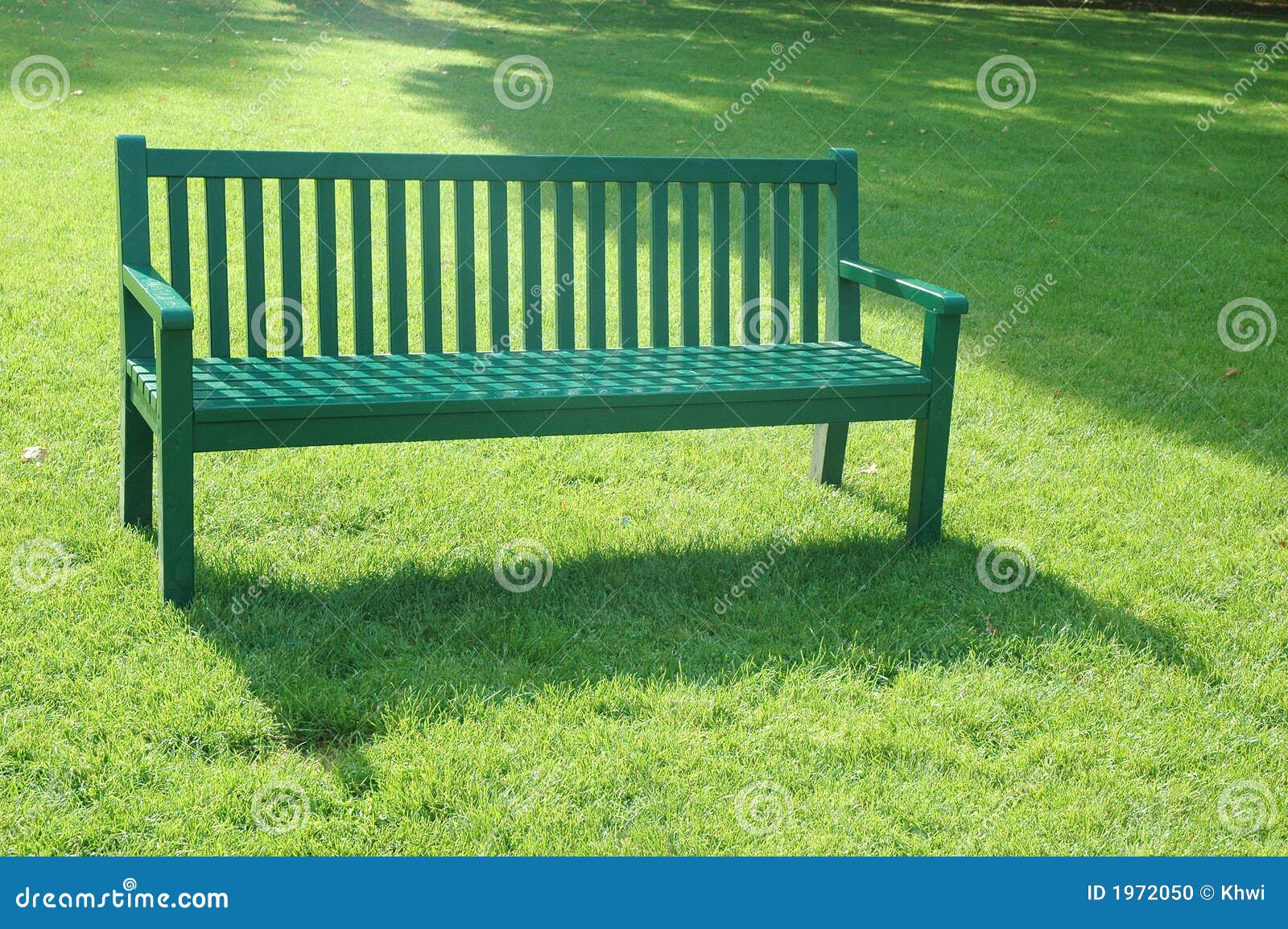 Bench in a Park stock photo. Image of field, silence, quiet - 1972050