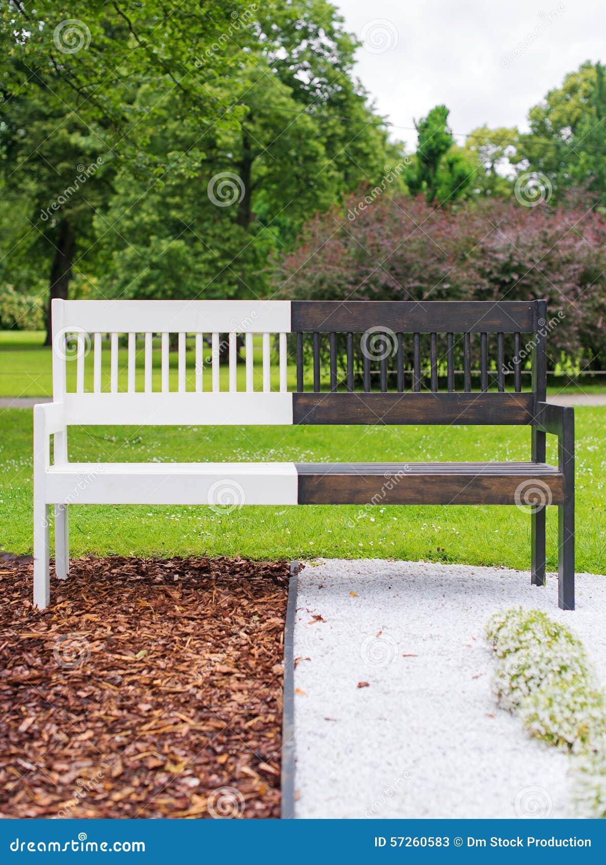 Bench in the park. stock image. Image of outside, composition - 57260583
