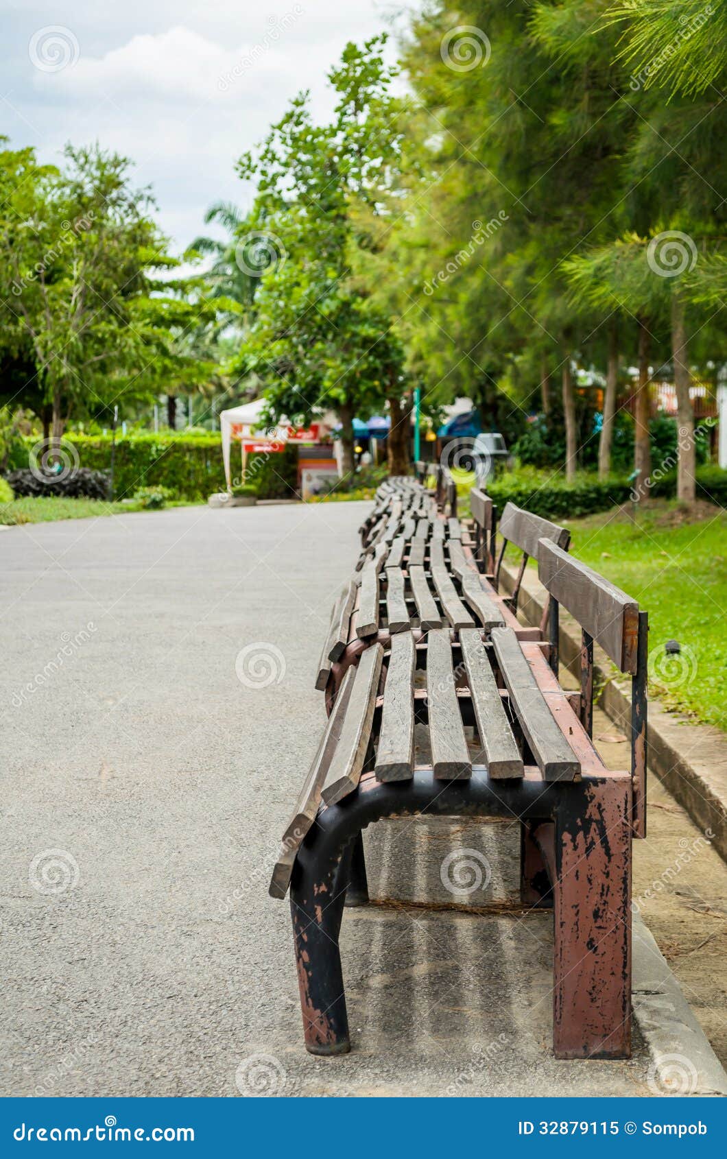 Bench in the park stock image. Image of beauty, single - 32879115