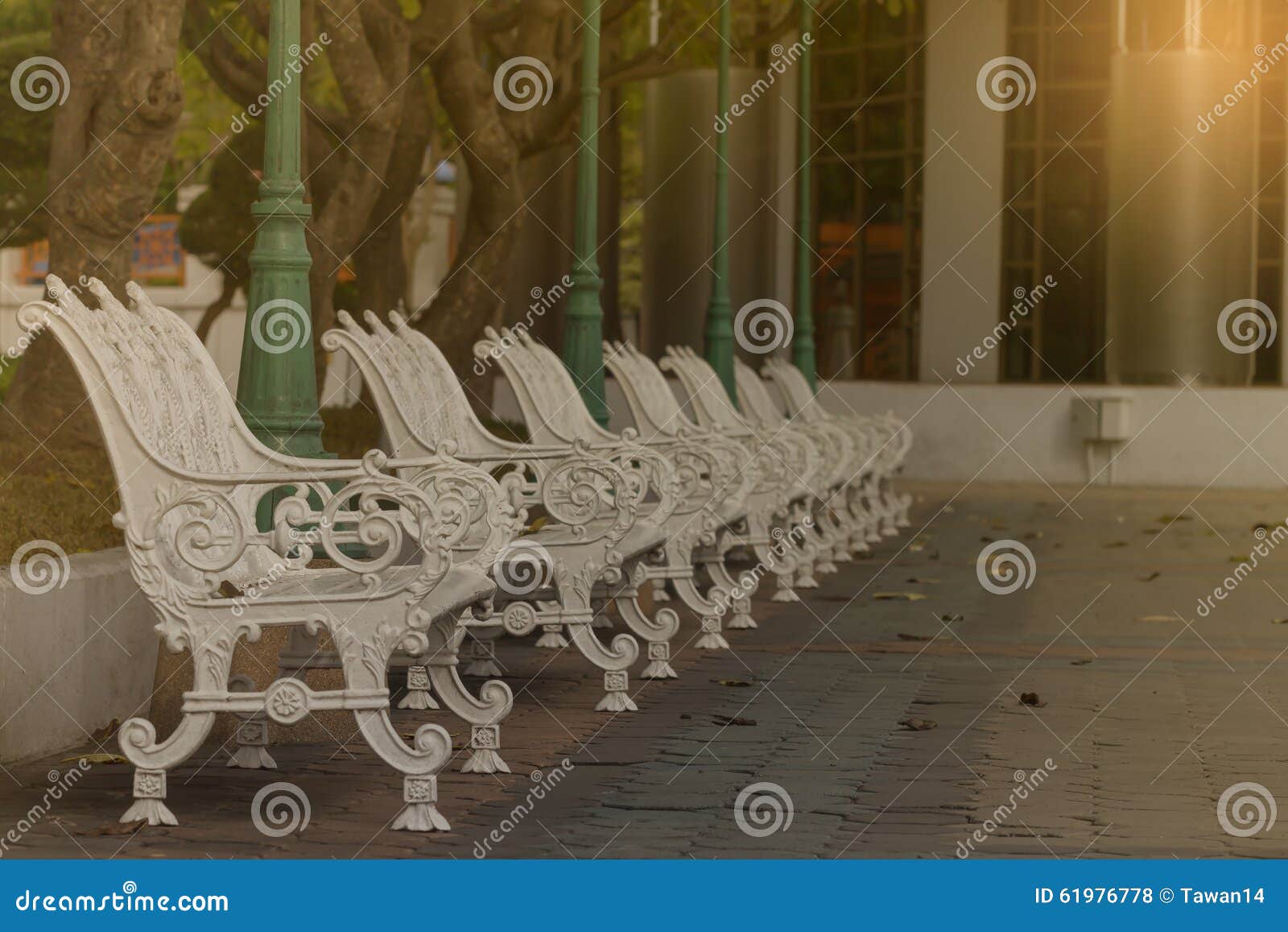 Bench in the park stock photo. Image of chair, style - 61976778