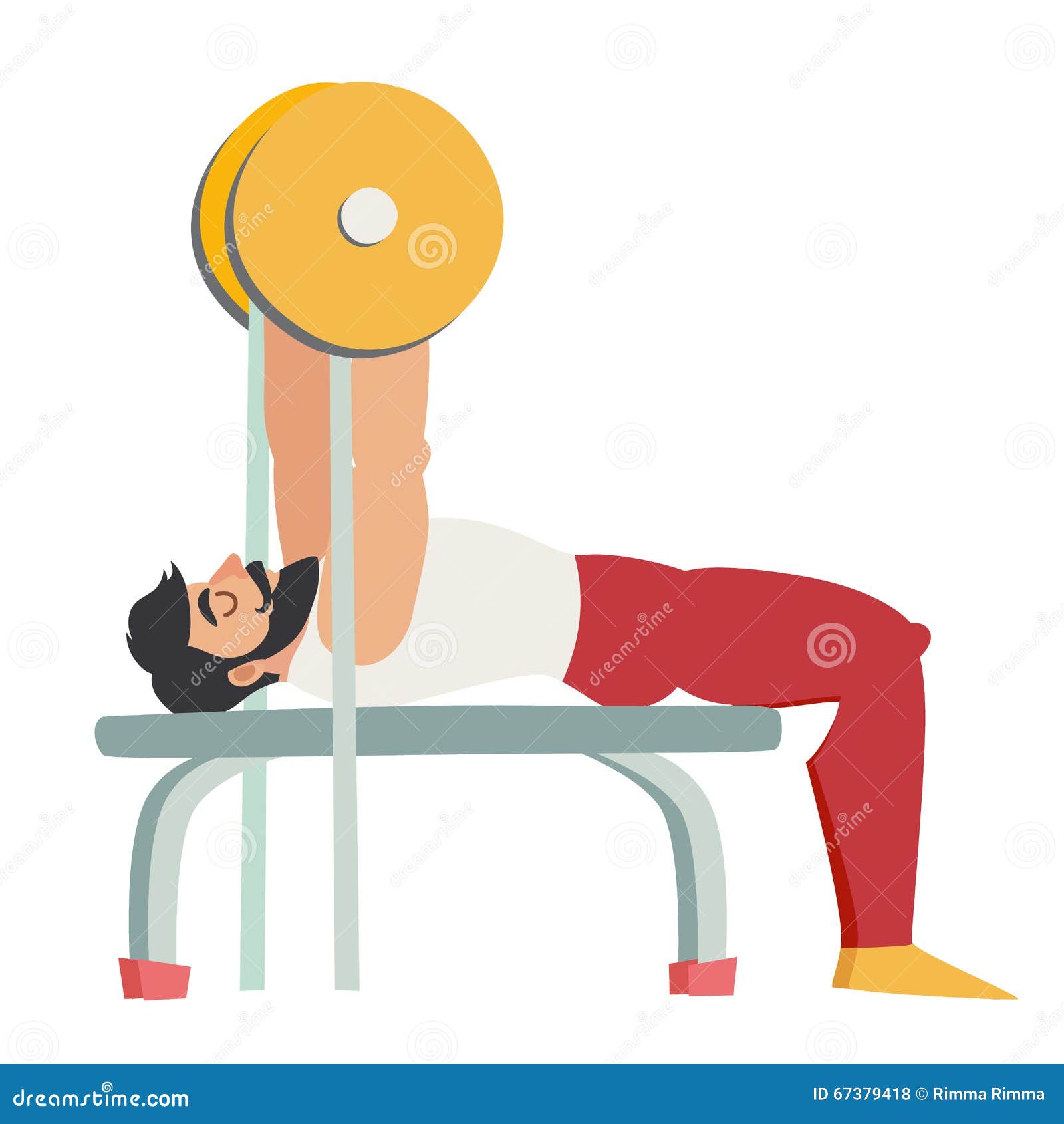 The Man With The Muscles. Bearded, Muscular Jock In Jeans. Posing ...