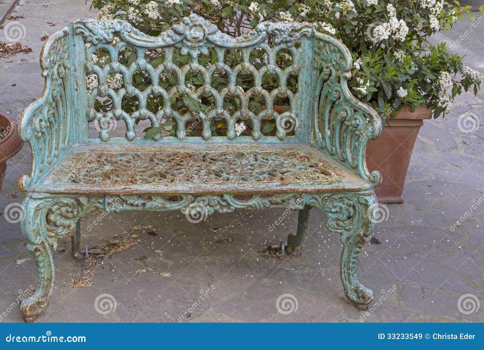 Bench in Retro look stock image. Image of inviting, bench - 33233549