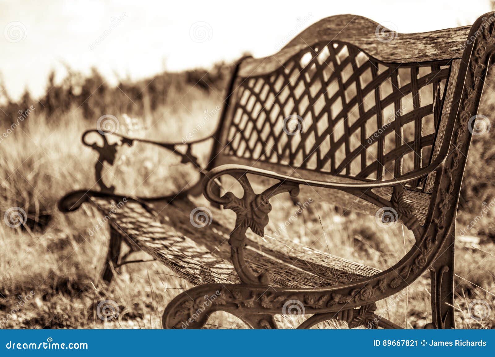 Bench stock image. Image of rusty, antique, decorative - 89667821