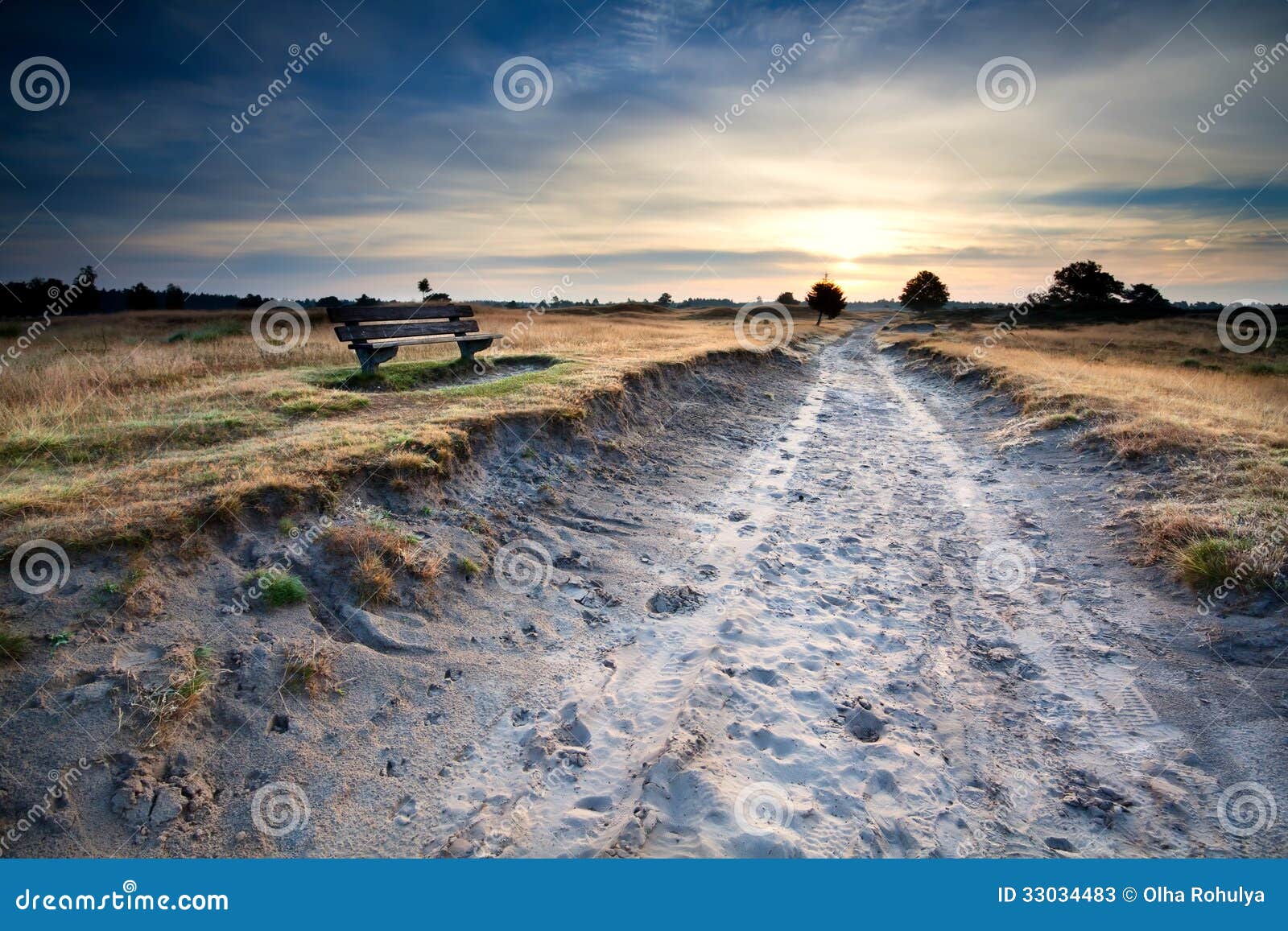 Sand Road Royalty-Free Stock Photo | CartoonDealer.com #213900069