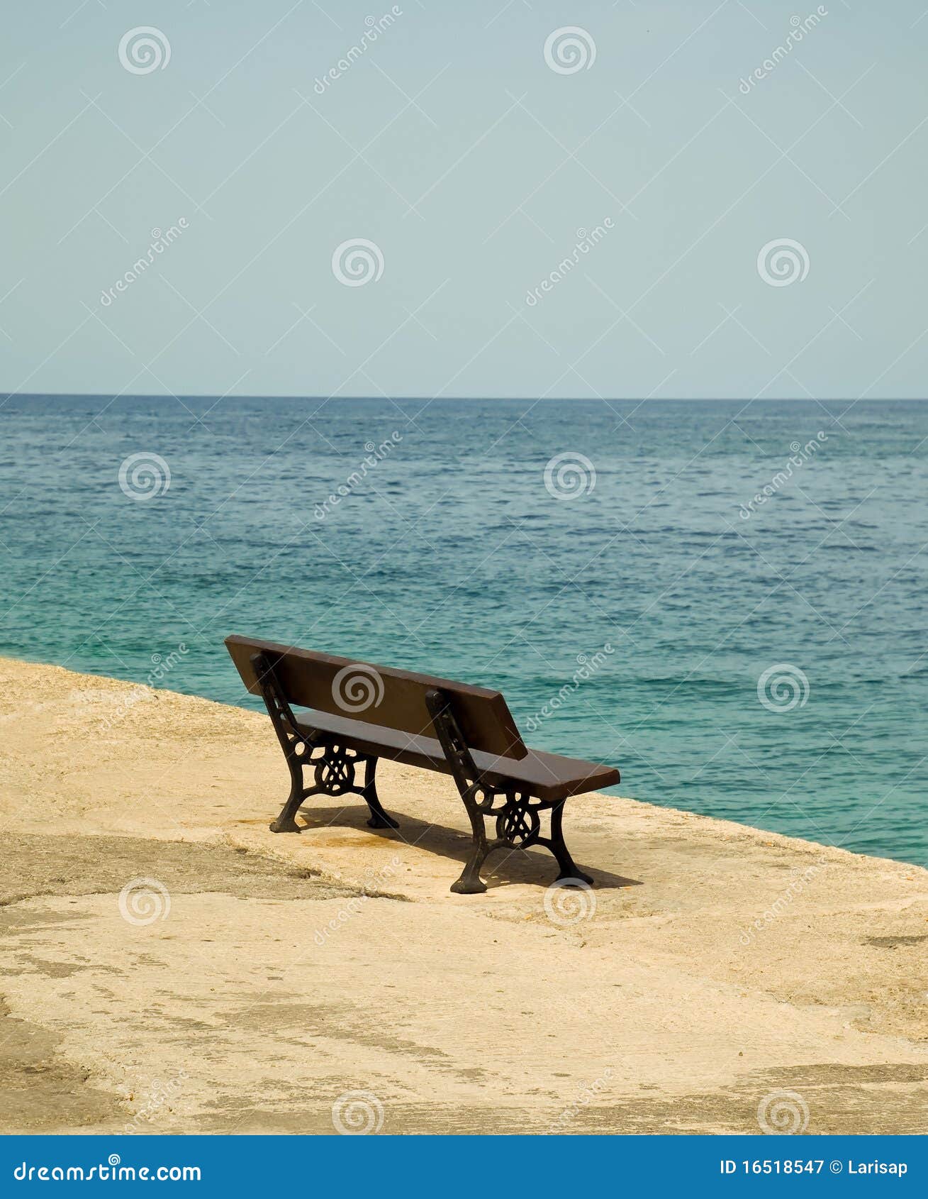 Bench by the sea . stock image. Image of bench, scenic - 16518547