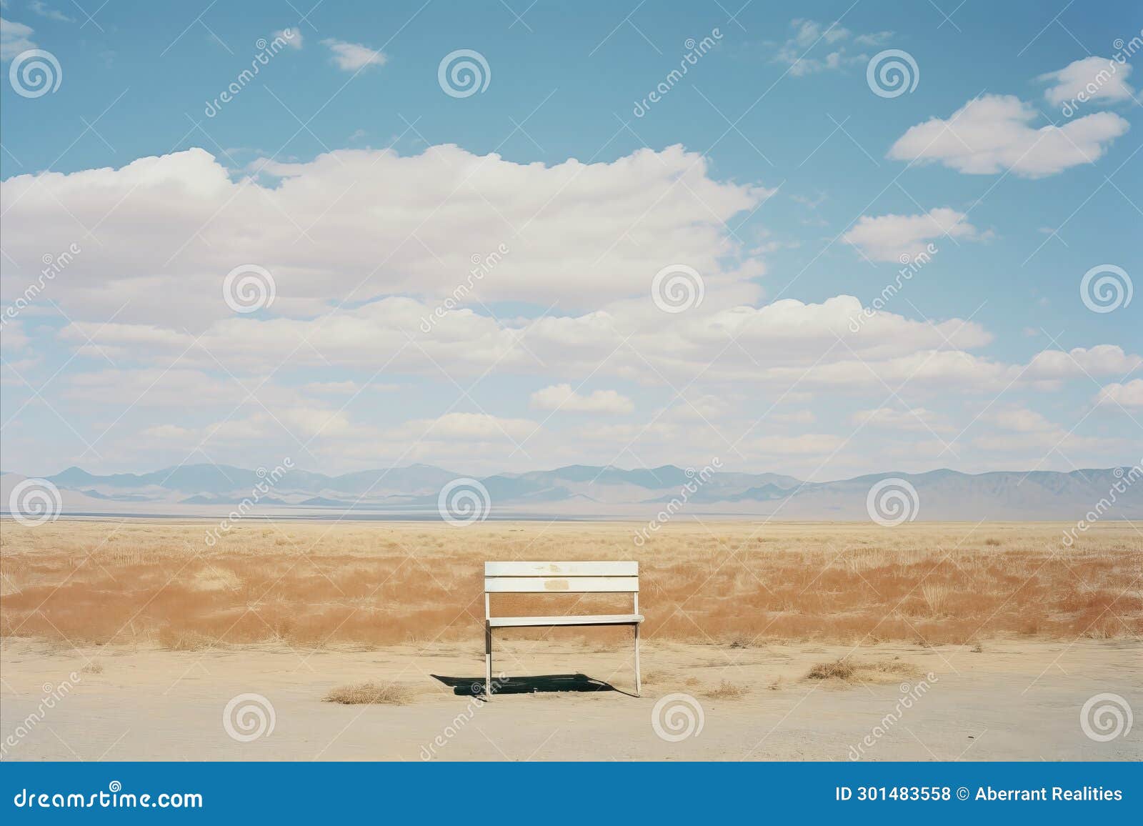 And Empty Desert And Palms Road Aerial View Vector Illustration ...