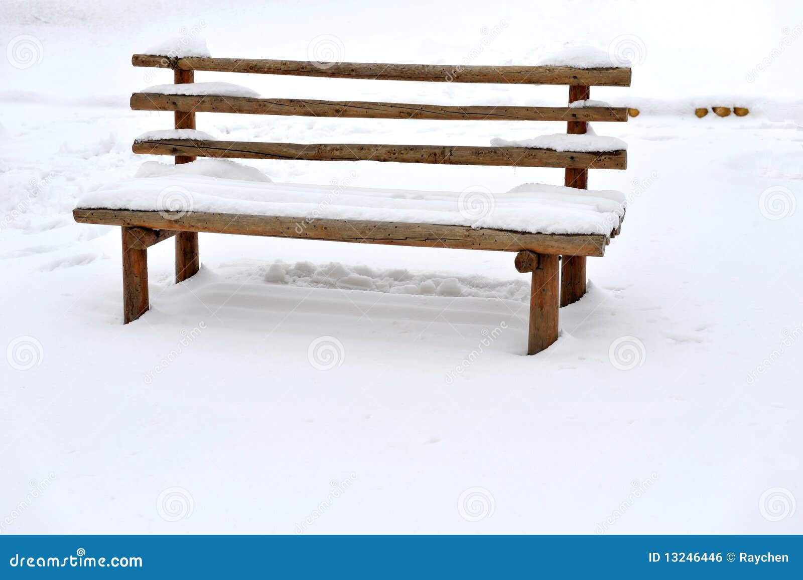 Bench in snow stock photo. Image of park, bench, seat - 13246446