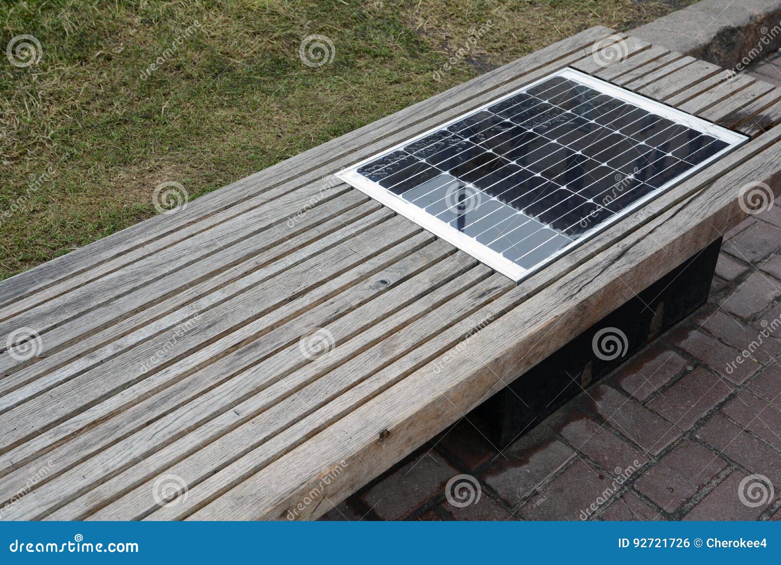 Bench with Solar Battery. Solar Charging Bench, Solar Powered Connect ...