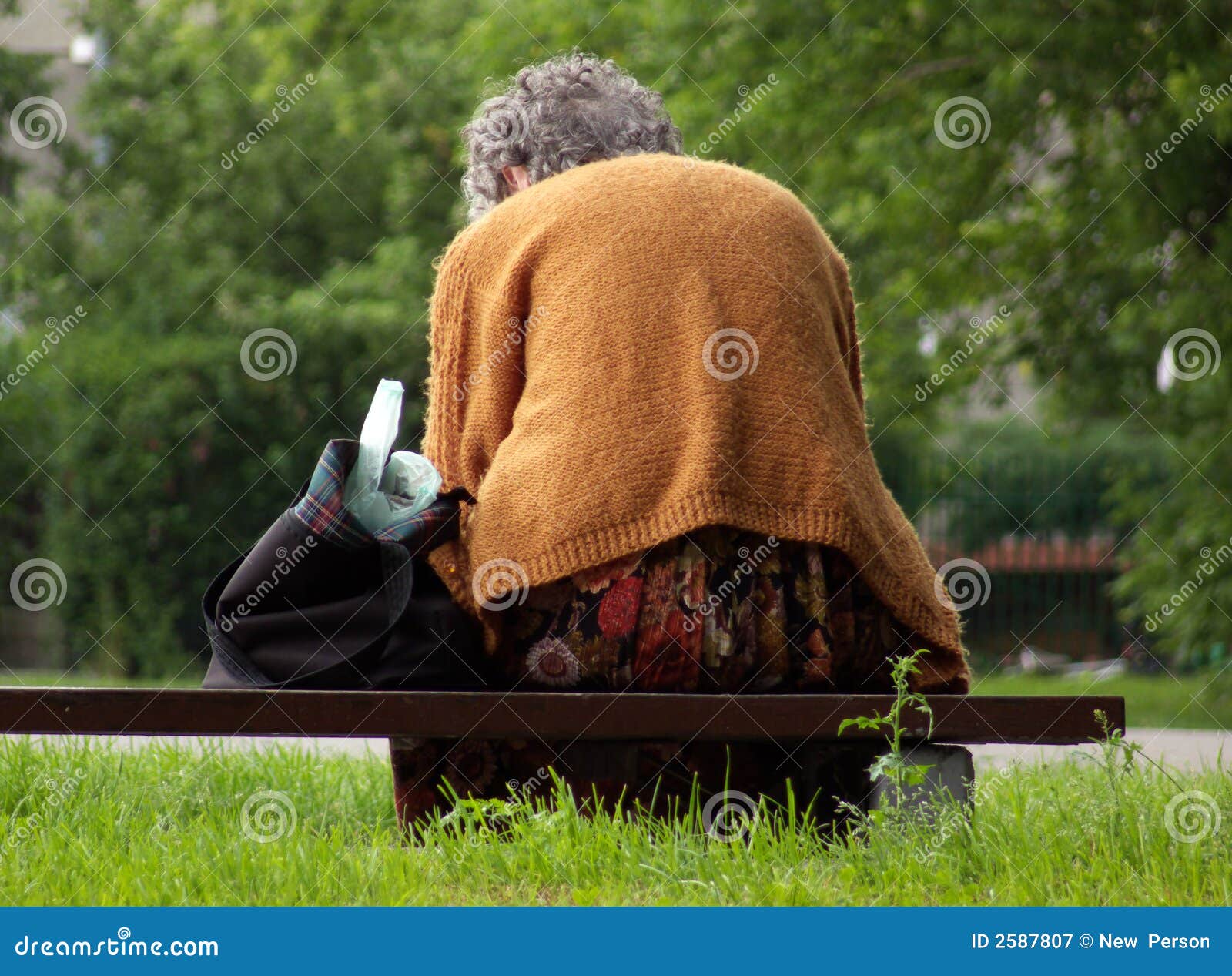 Bench time... stock image. Image of community, senior - 2587807