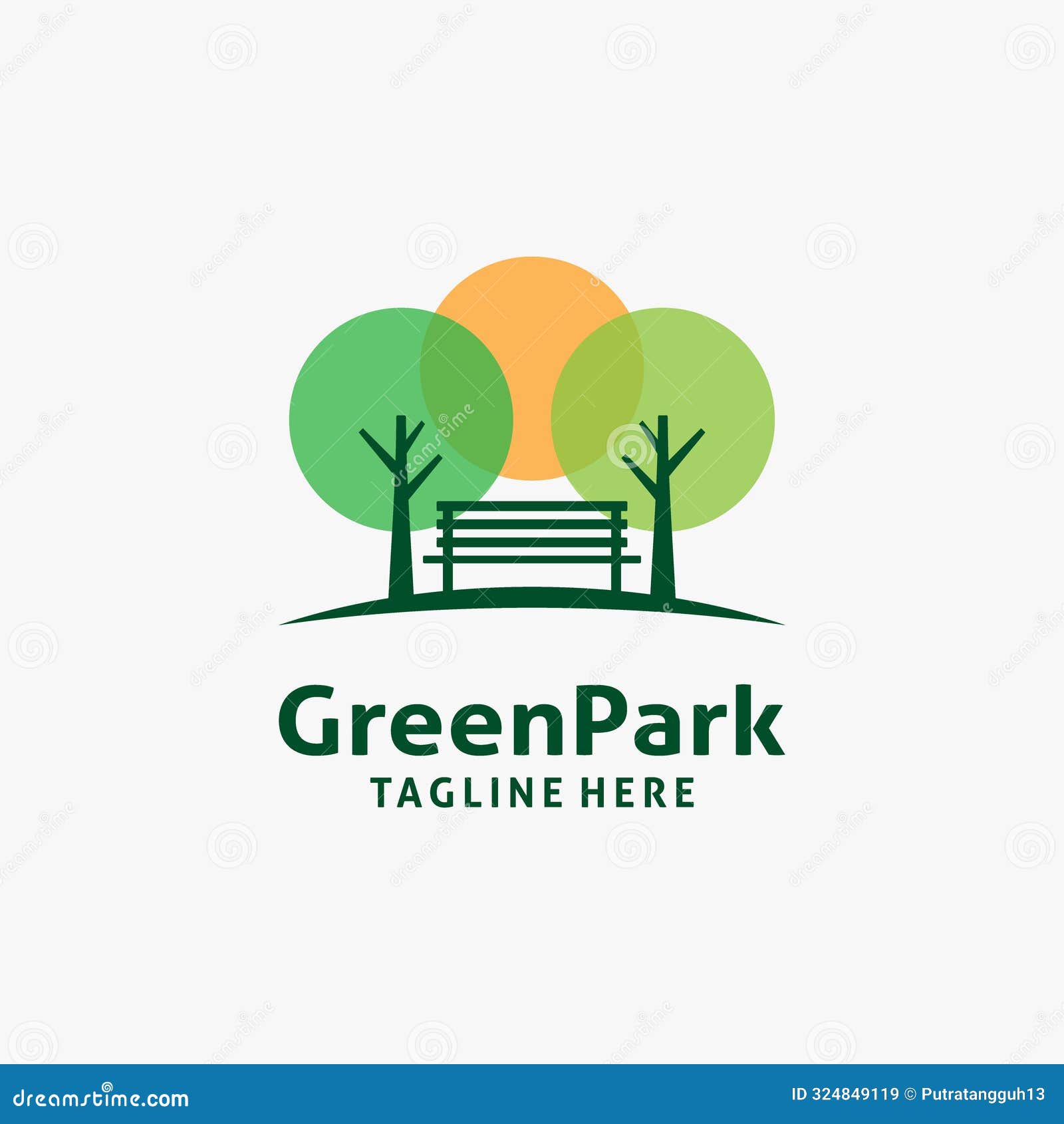 Park logo design stock illustration. Illustration of exterior - 324849119