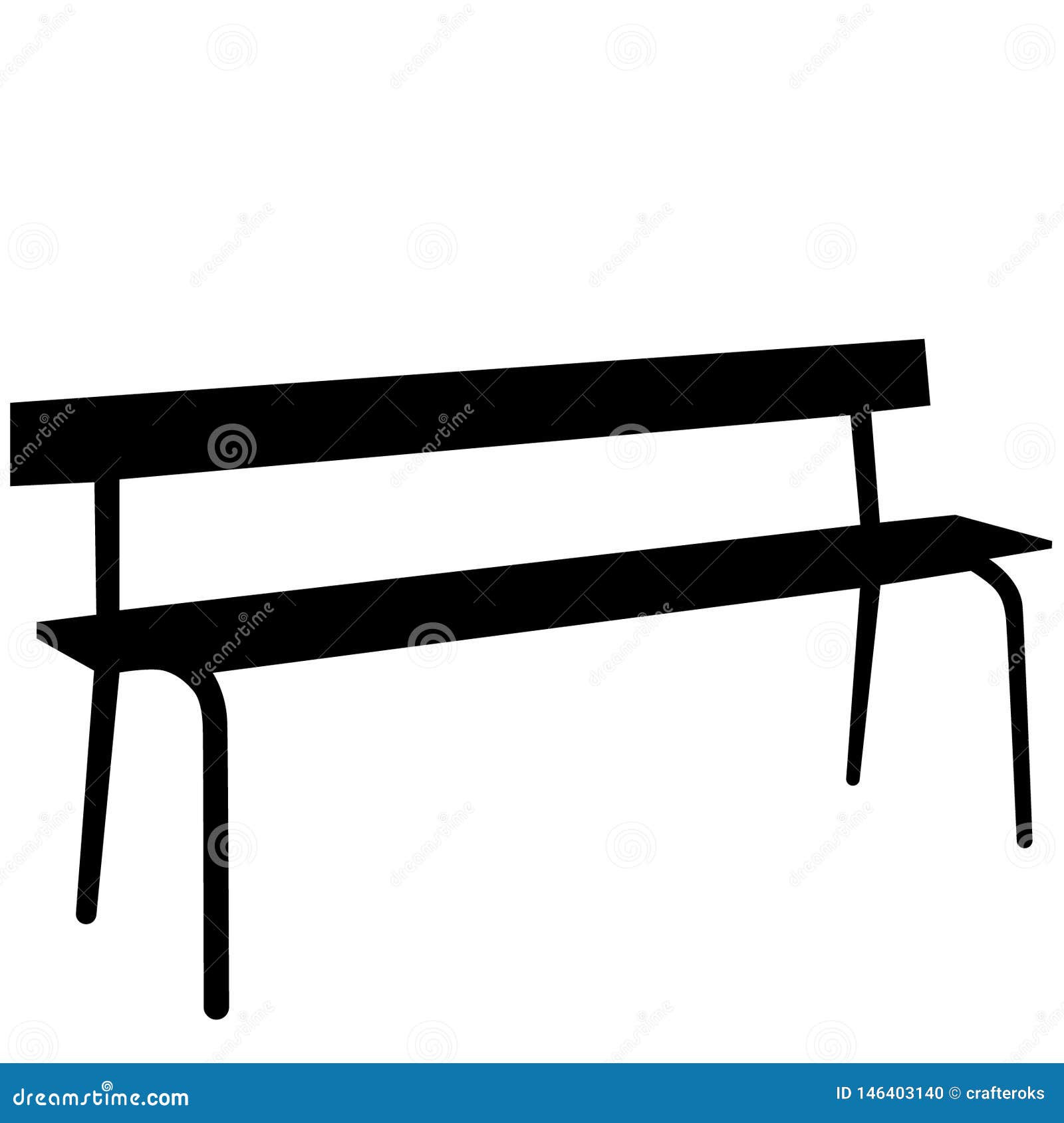 Bench Vector Eps Illustration by Crafteroks Stock Vector - Illustration ...