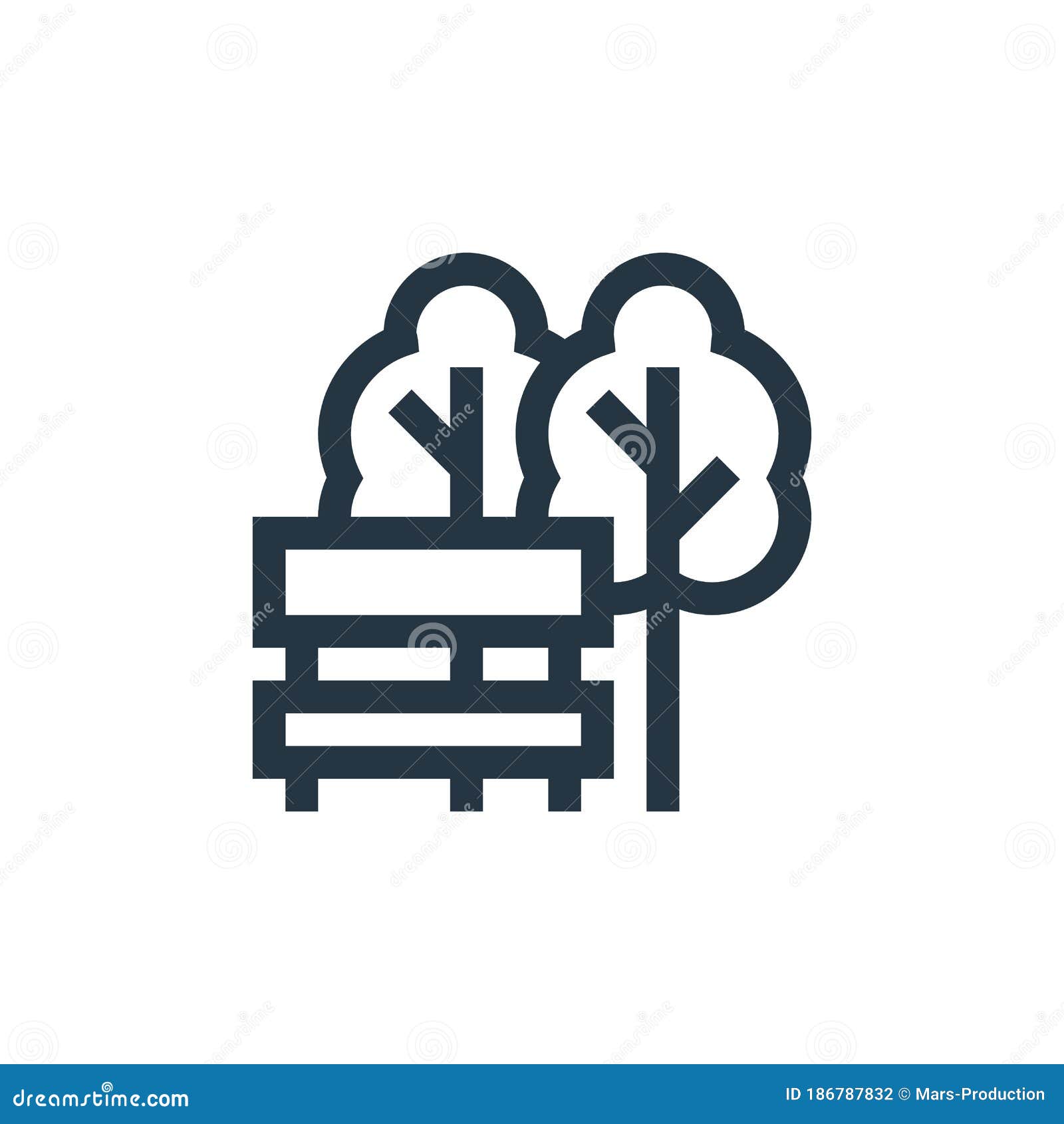 Bench Vector Icon. Bench Editable Stroke. Bench Linear Symbol for Use ...