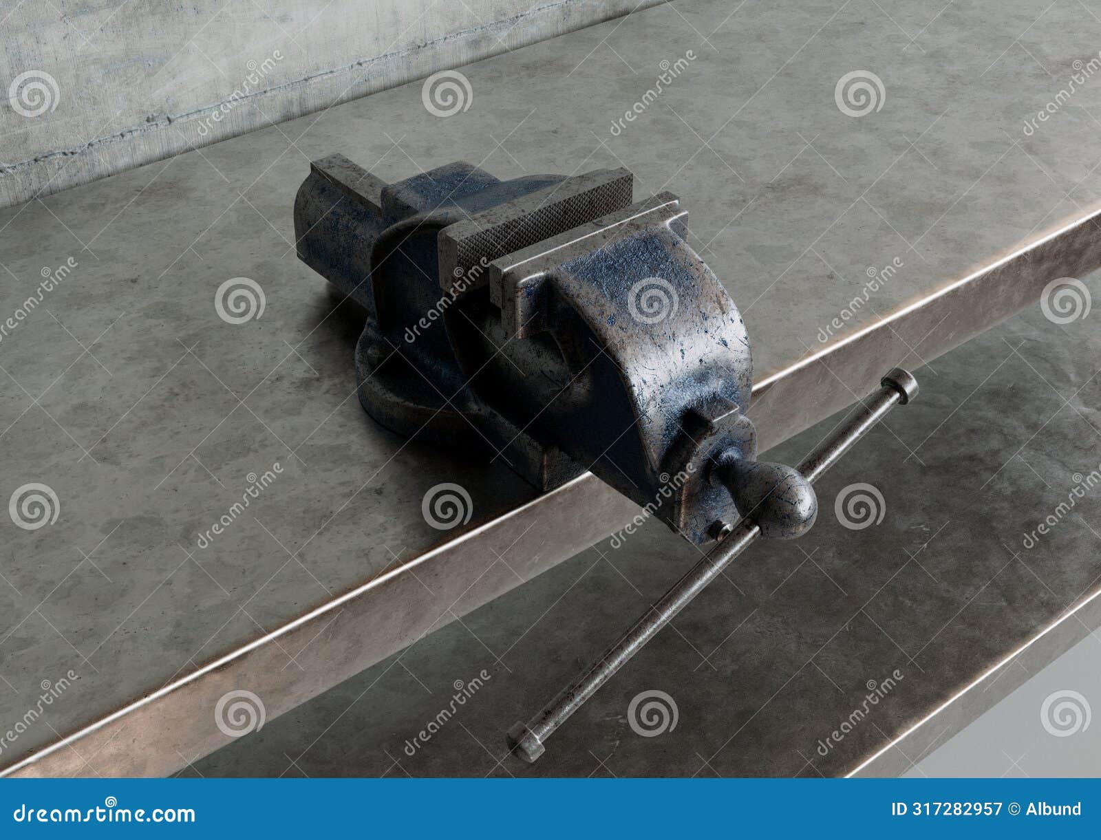 Bench Vice Grip stock illustration. Illustration of factory - 317282957
