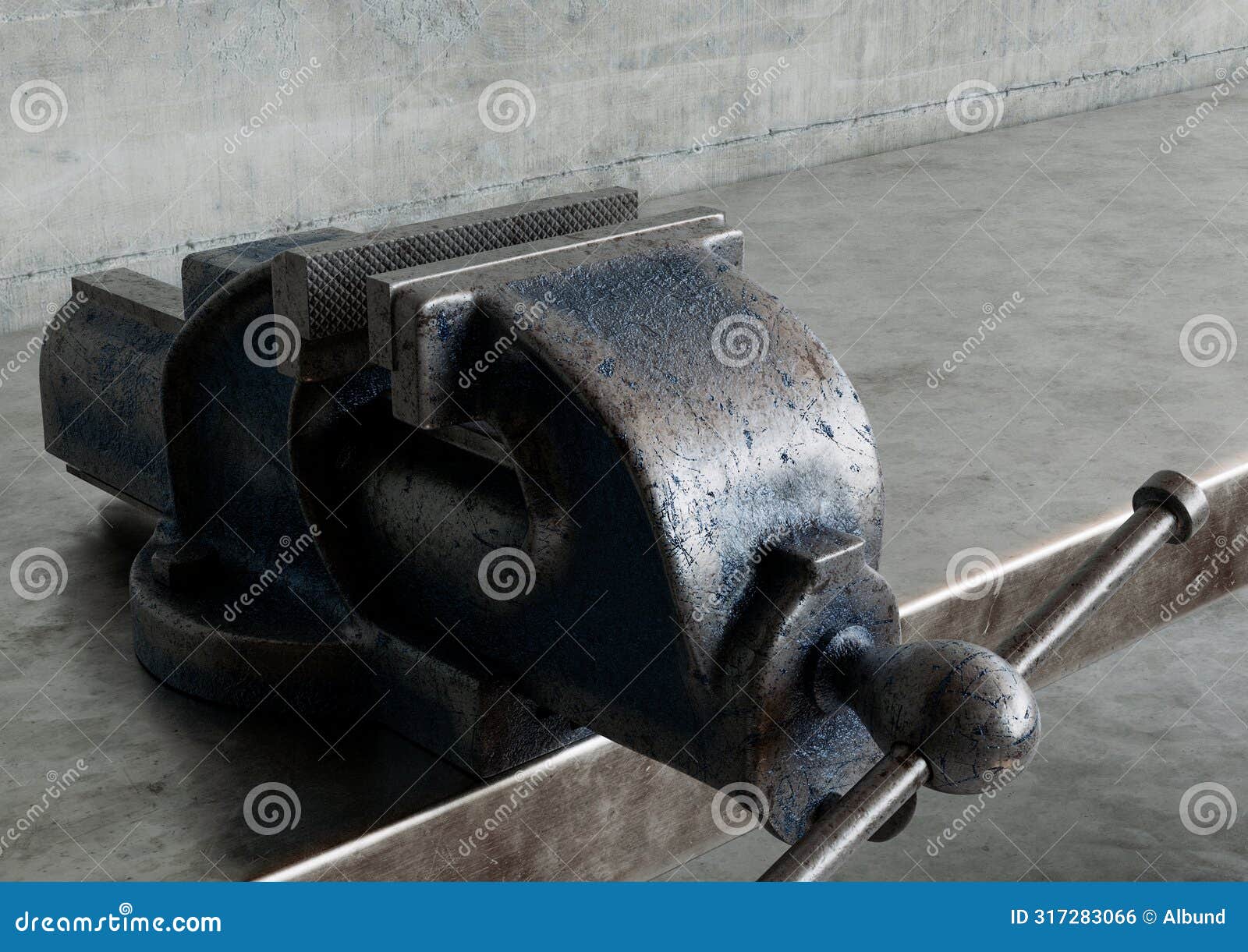 Bench Vice Cartoon Vector | CartoonDealer.com #55551701