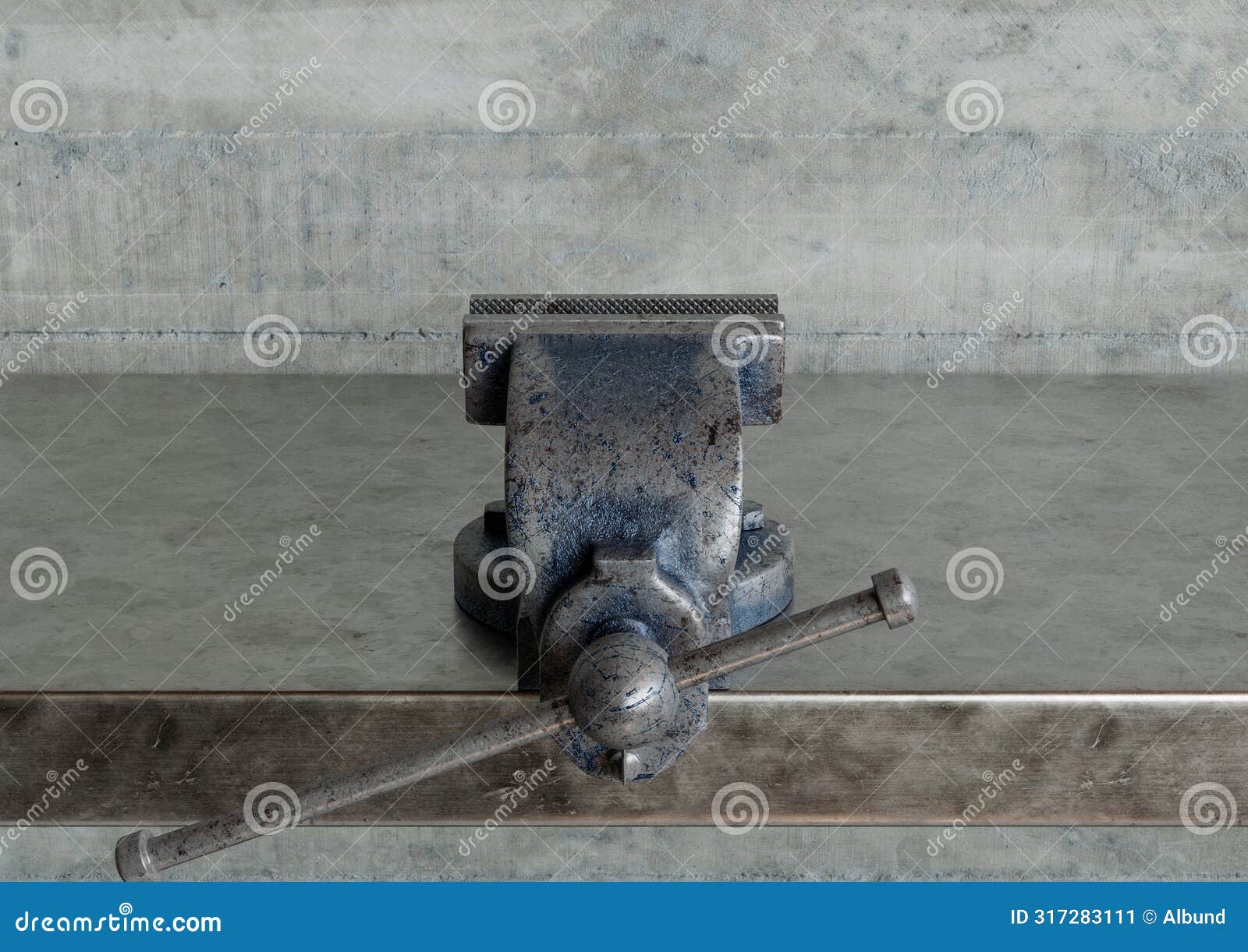 Bench Vice Grip stock illustration. Illustration of mounted - 317283111