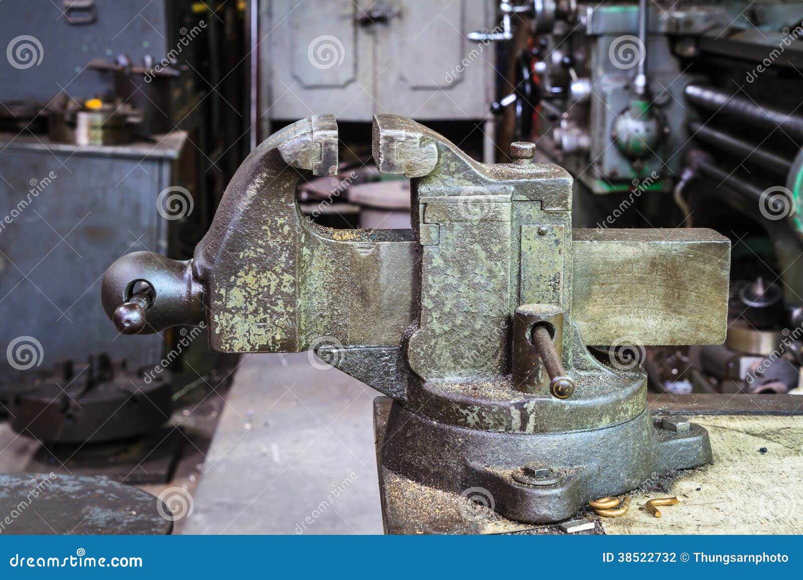 Bench Vise On Construction Site Royalty-Free Stock Photo ...