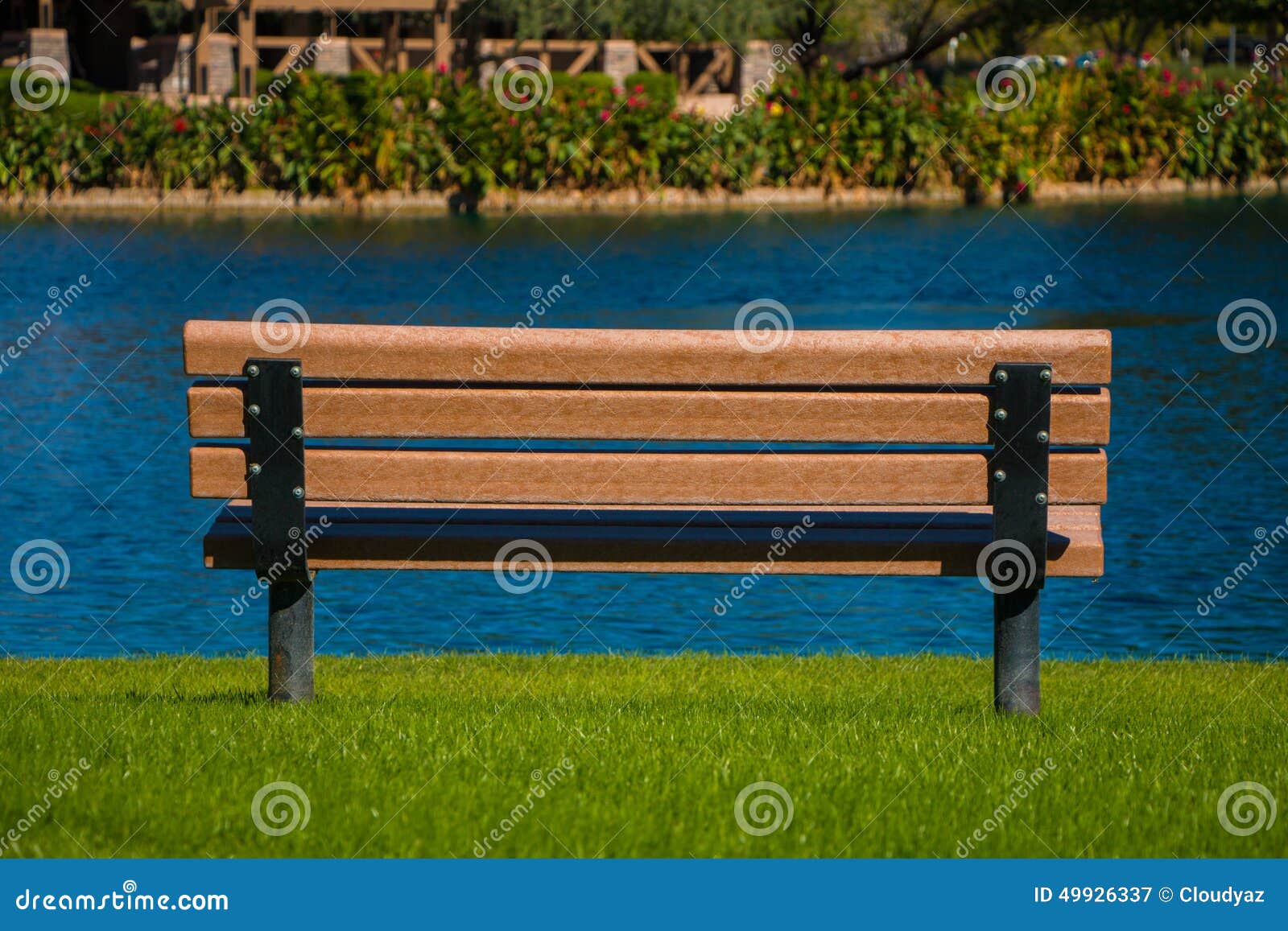 Bench by Water stock image. Image of calming, placid - 49926337