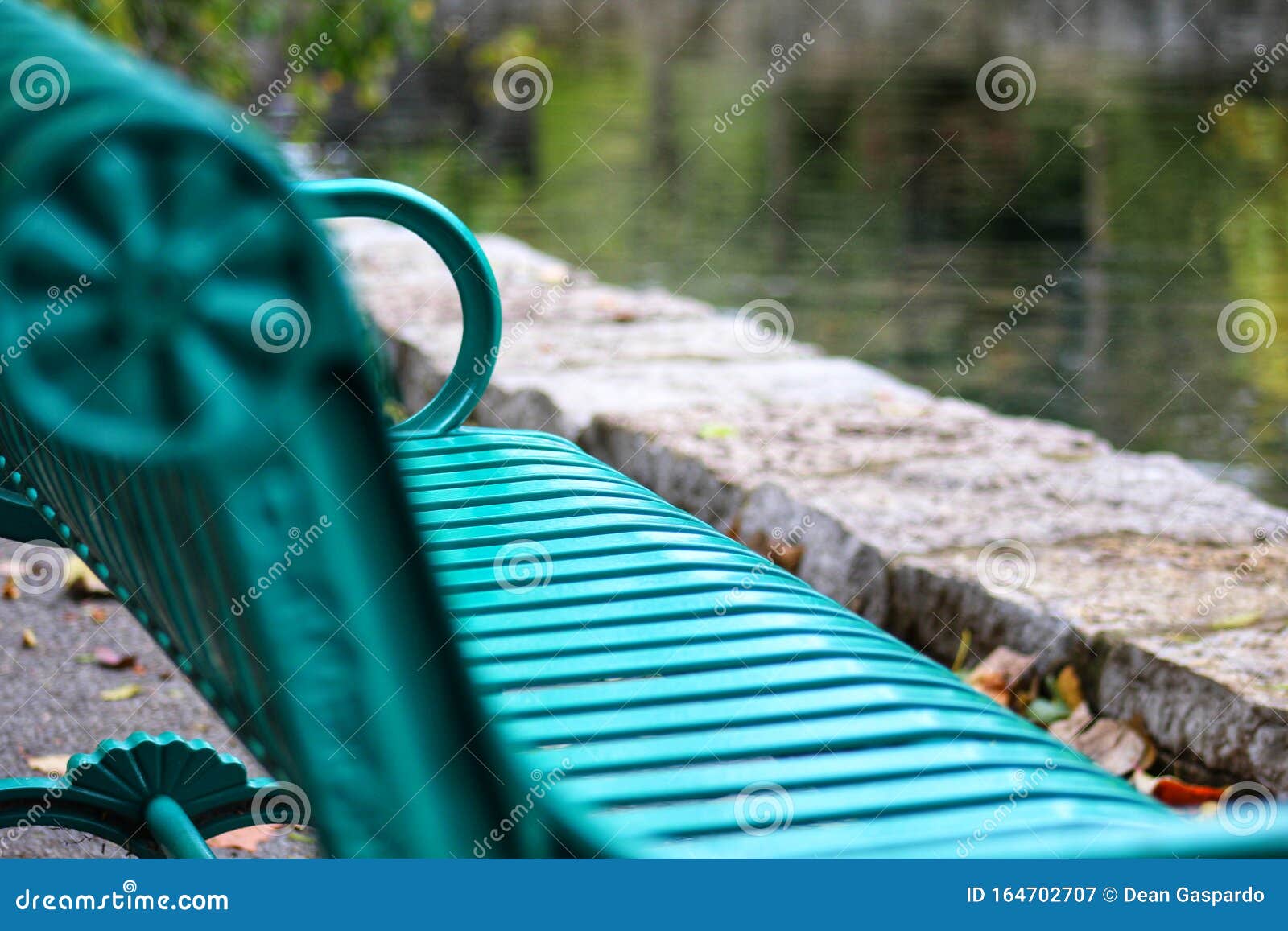 Bench by Water stock image. Image of outdoors, park - 164702707