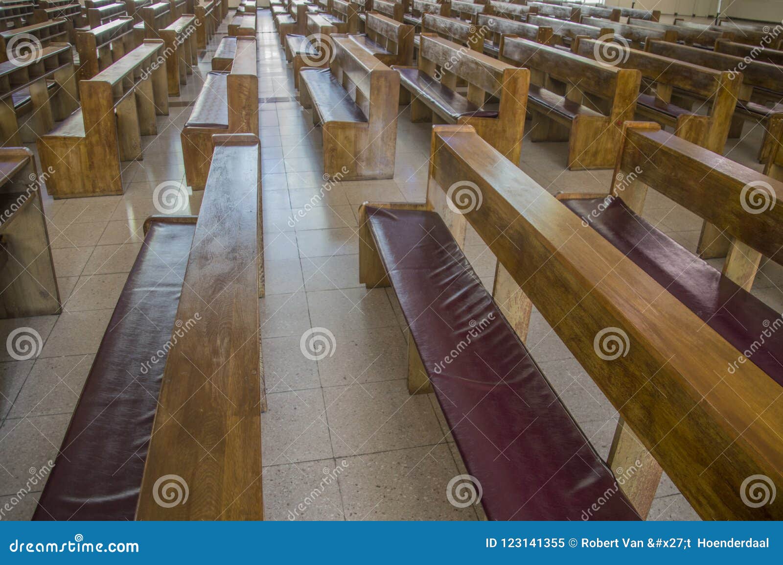 Benches at the Catholic Church Osaka Japan 2016 Editorial Image - Image ...