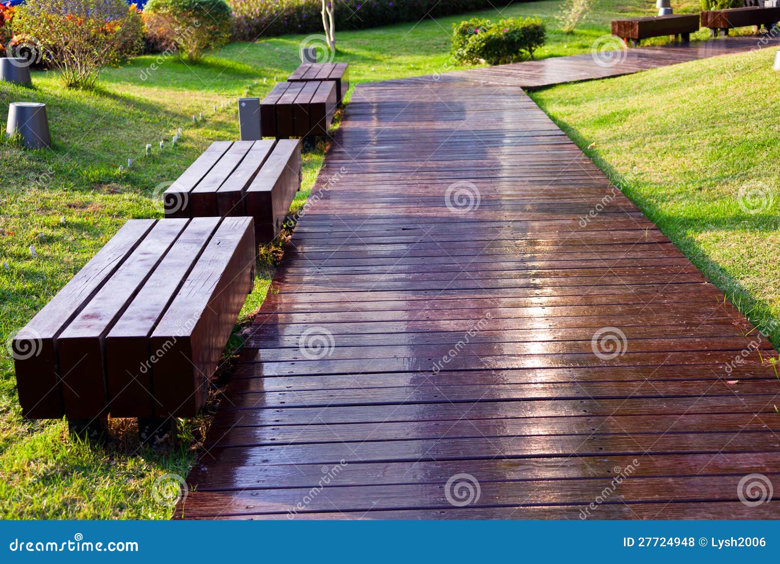 Benches and footpath stock photo. Image of canton, park - 27724948