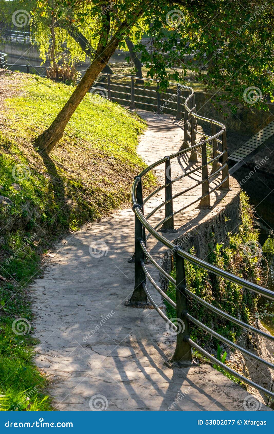 Benches and Footpath for a Walk Stock Image - Image of path, seat: 53002077