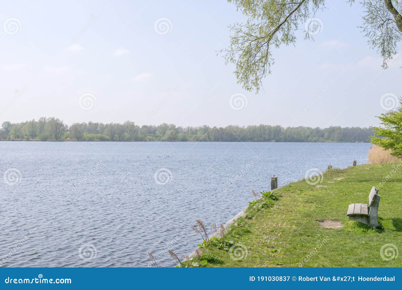 Benches at the Gaasperplas Lake at Amsterdam the Netherlands 2019 Stock ...