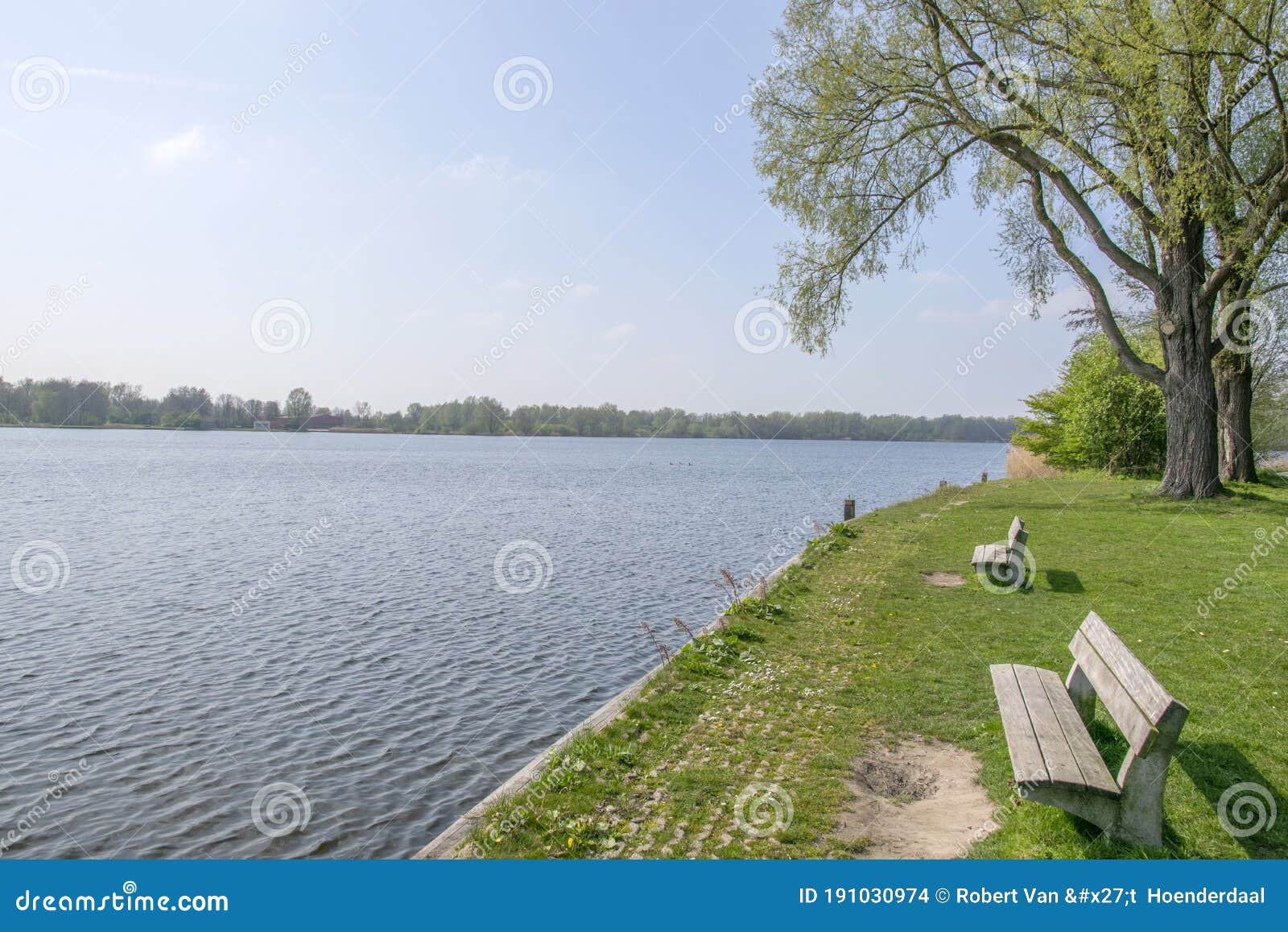 Benches at the Gaasperplas Lake at Amsterdam the Netherlands 2019 Stock ...