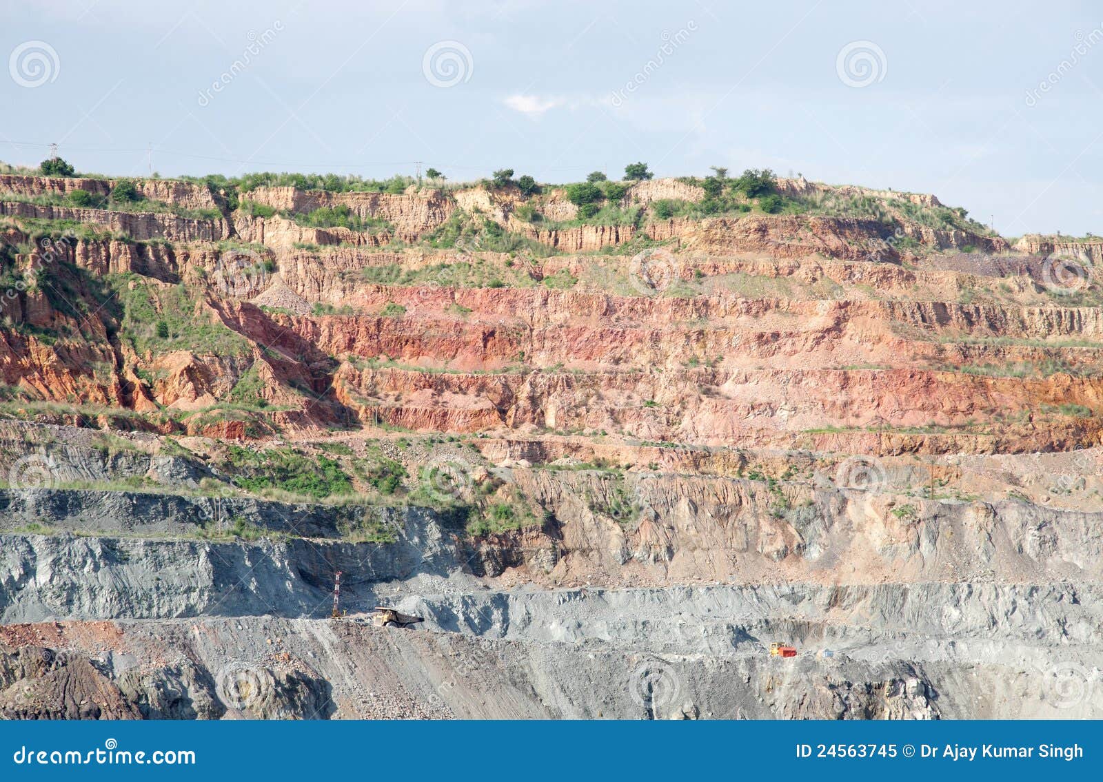 Benches in Opencast Coal Mine Stock Image - Image of coal, black: 24563745