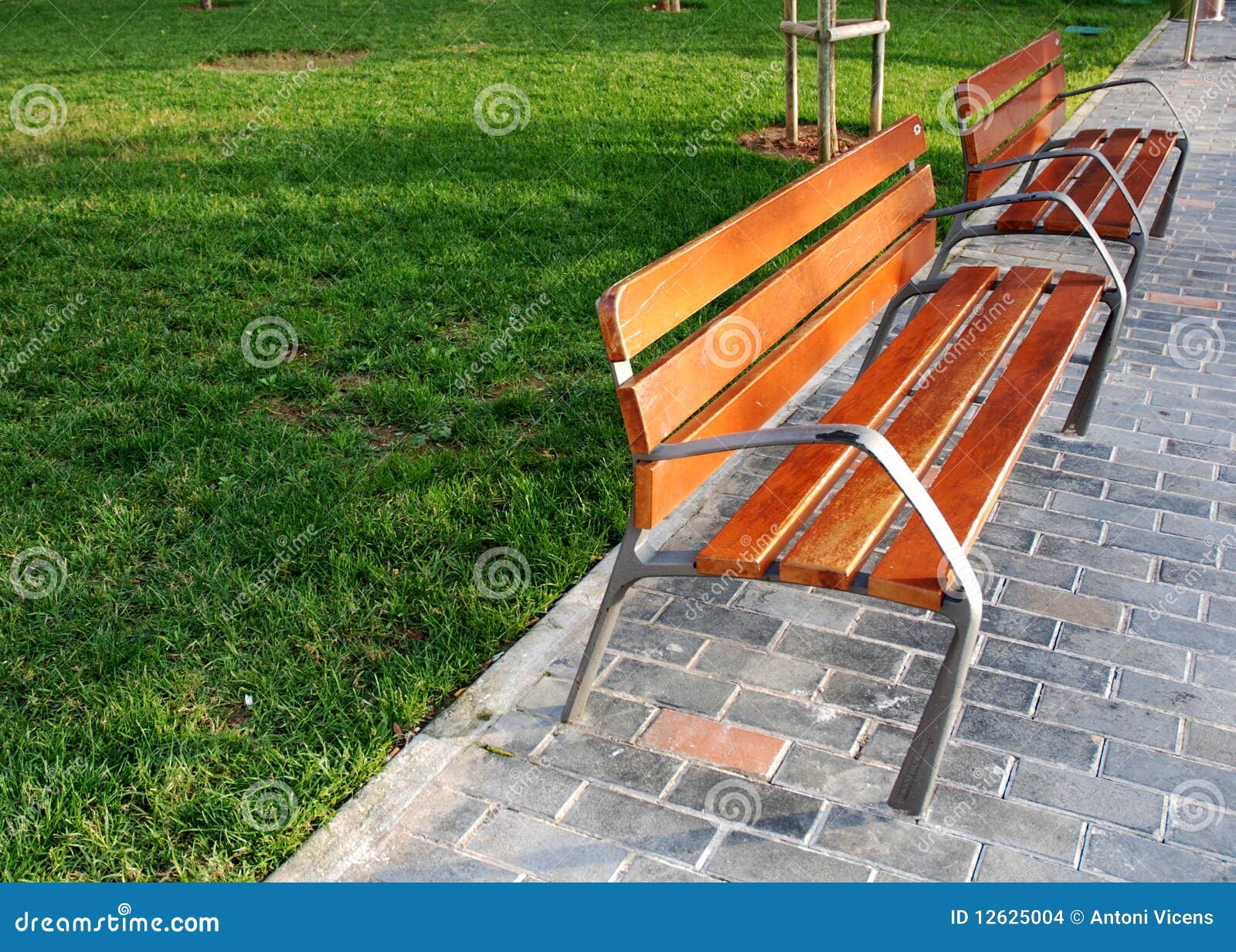 Benches in the park stock photo. Image of rest, concept - 12625004