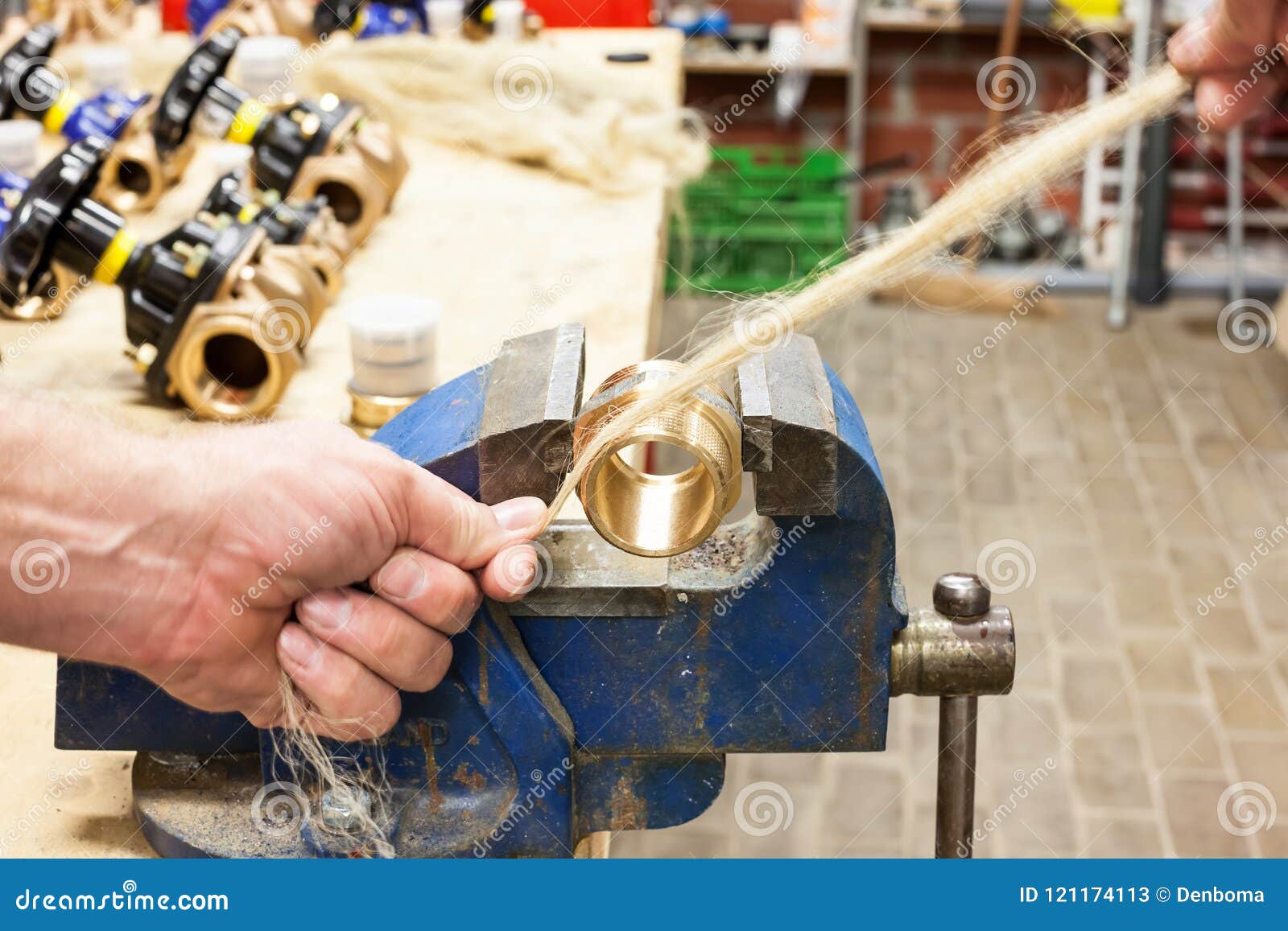 Bench-lift with Coupling for Water Stock Image - Image of equipment ...