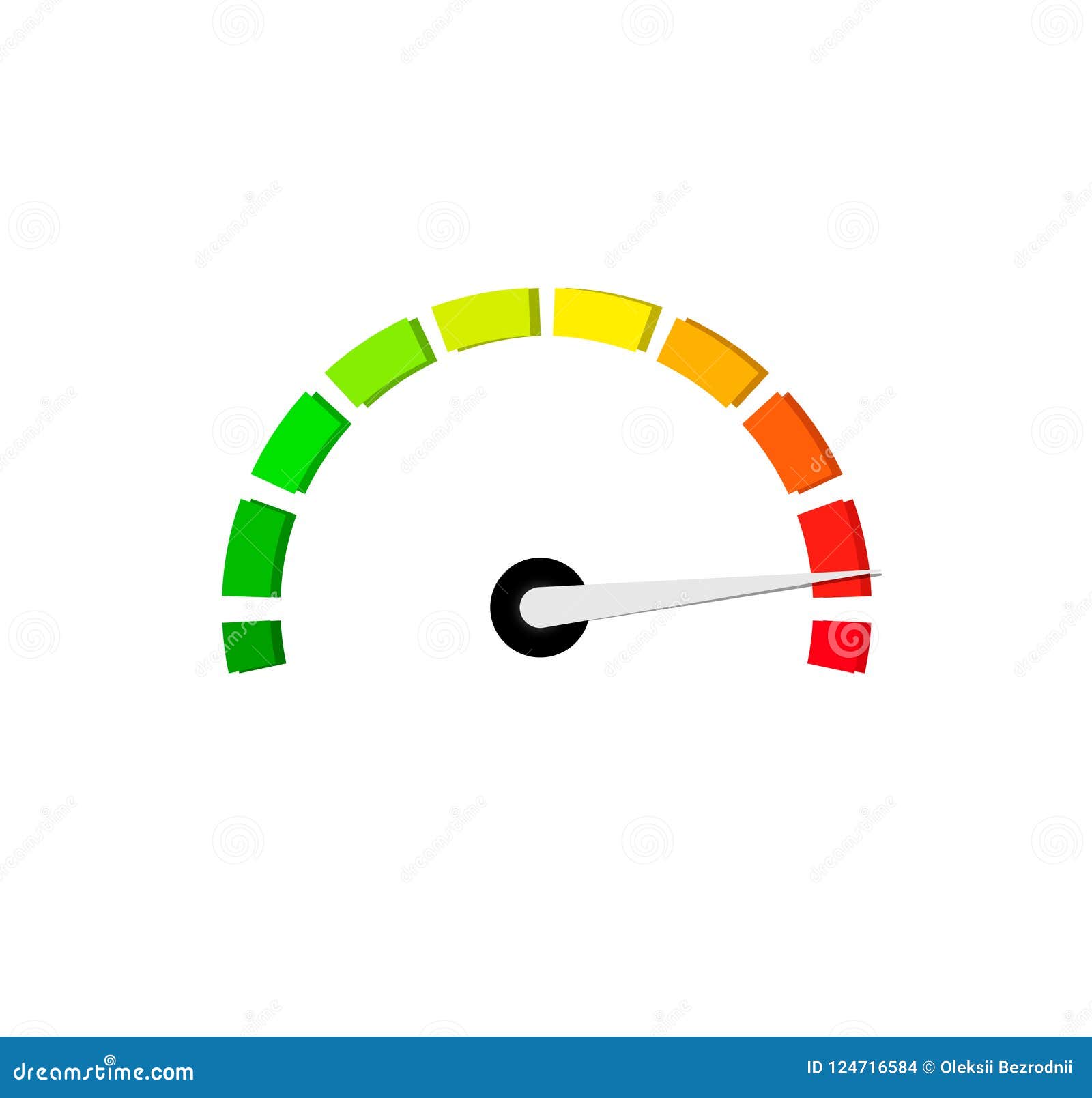 Level Measure Symbols. Speedometer Guage Indication Fuel Vector ...