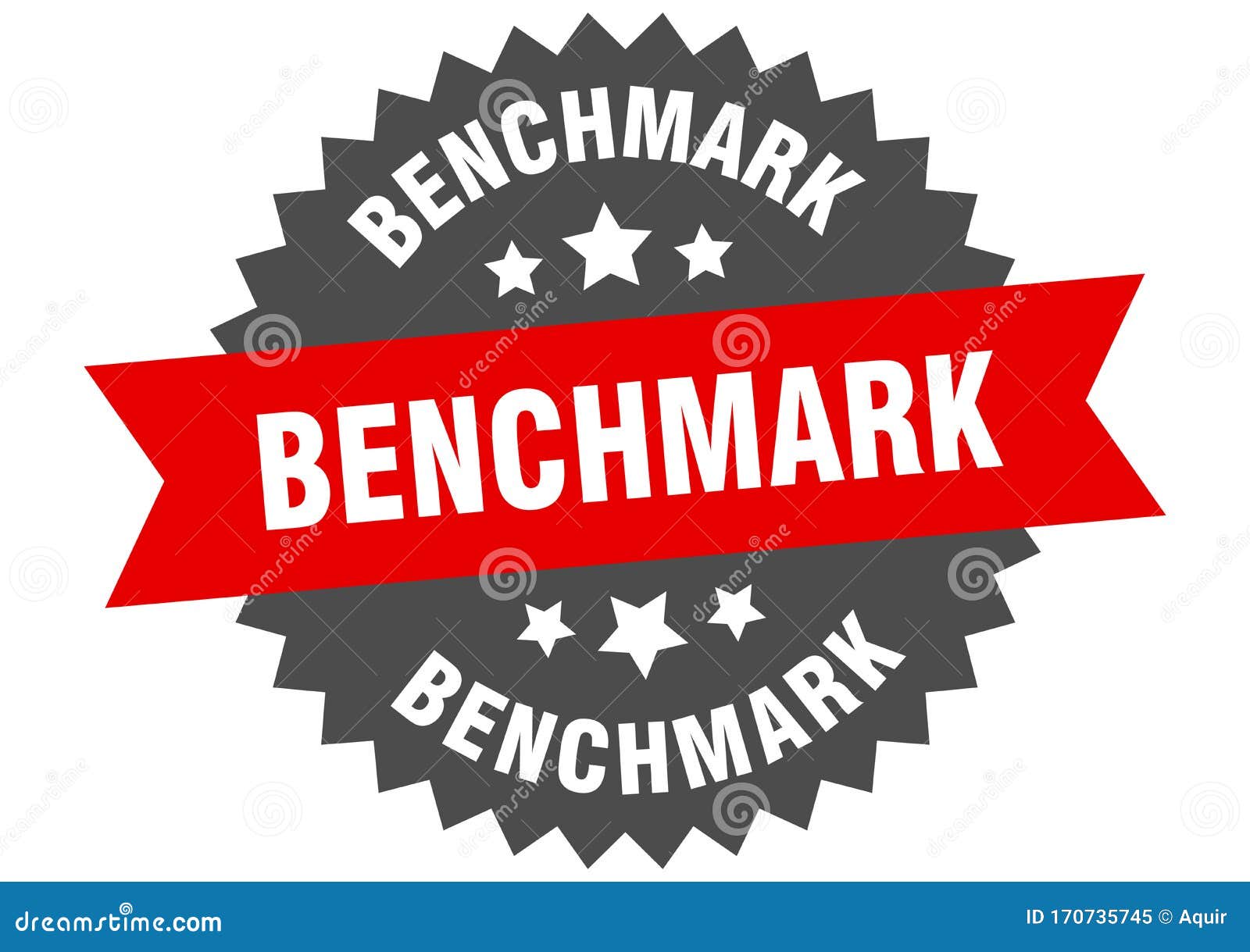 Benchmark Sign. Benchmark Circular Band Label. Benchmark Sticker Stock ...