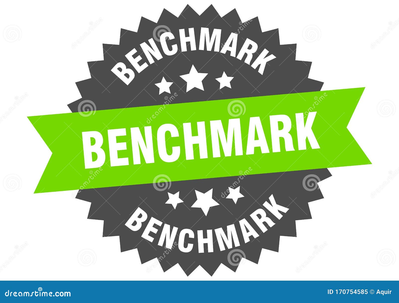 Benchmark Sign. Benchmark Circular Band Label. Benchmark Sticker Stock ...