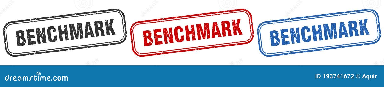 Benchmark Square Isolated Sign Set. Benchmark Stamp Stock Vector ...