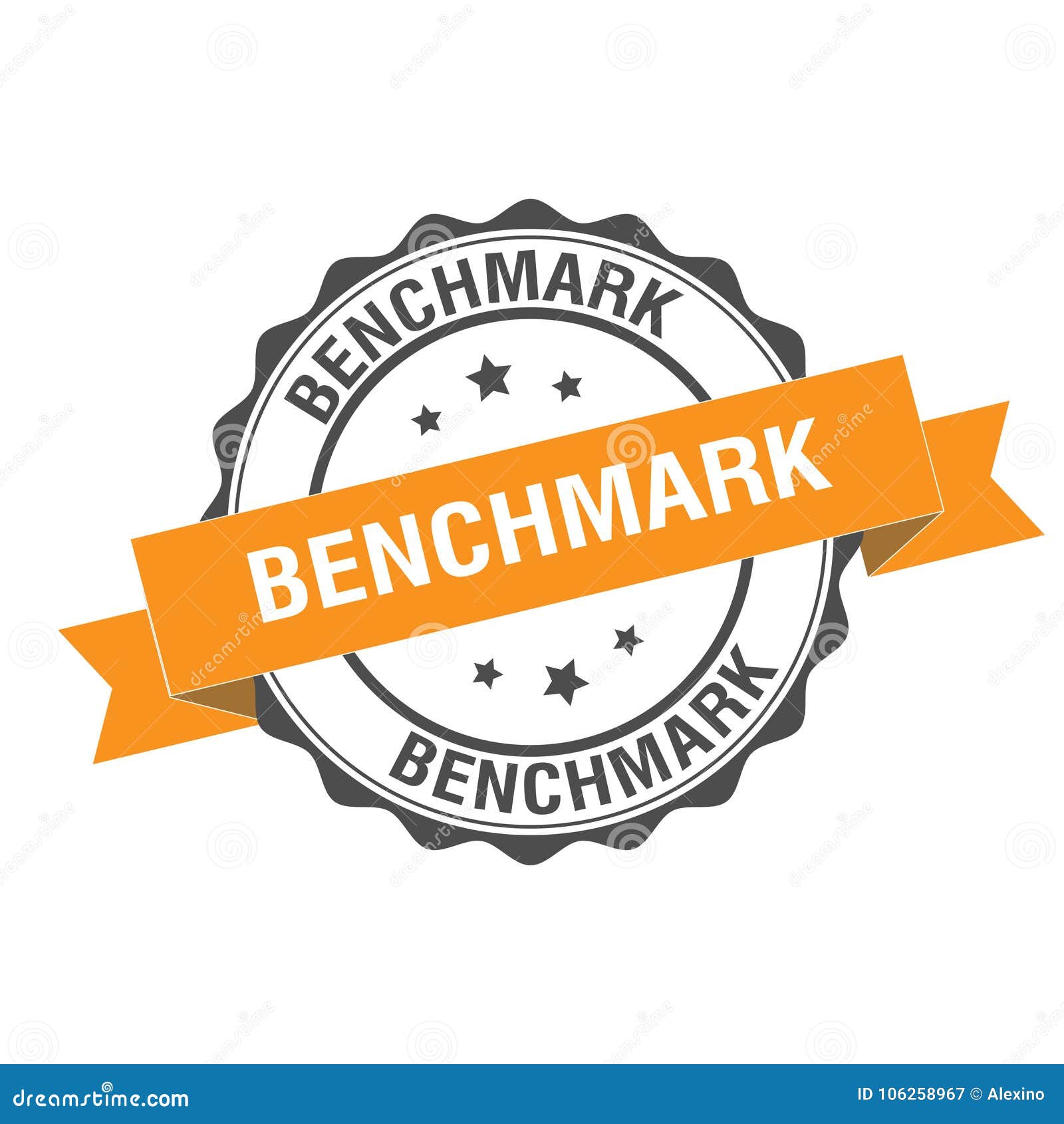 Benchmark Stamp Illustration Cartoon Vector | CartoonDealer.com #106259003