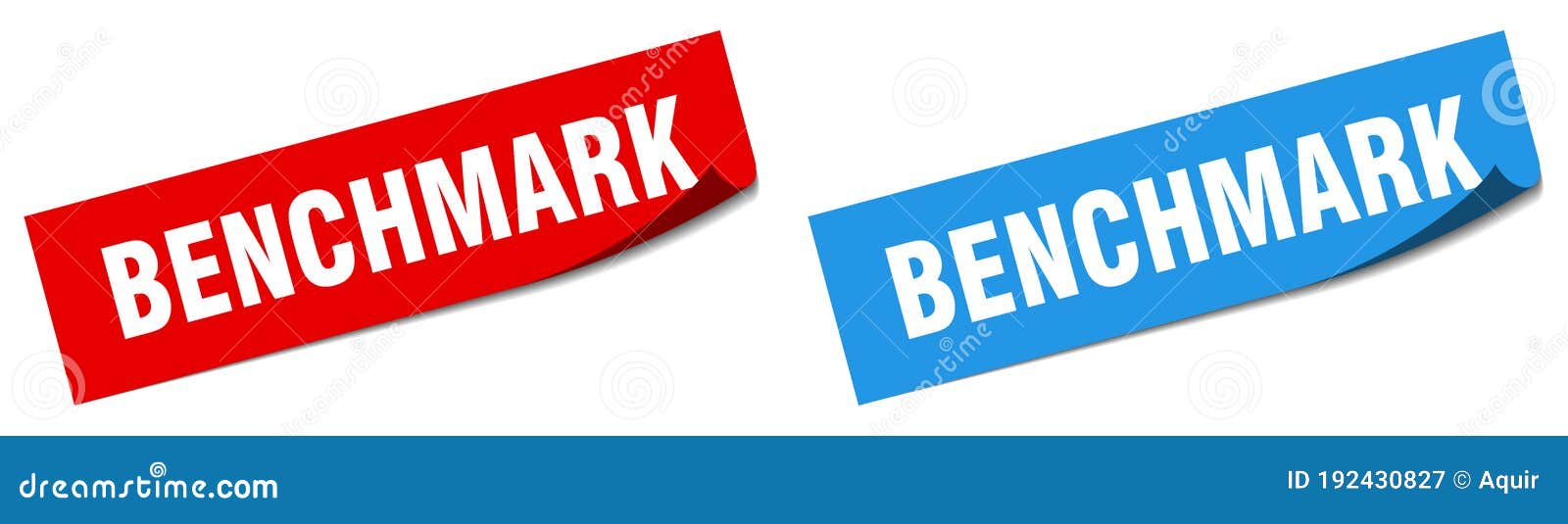 Benchmark Sticker. Benchmark Sign Set Stock Vector - Illustration of ...