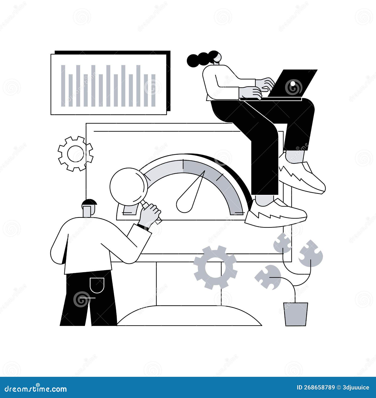 Benchmark Testing Abstract Concept Vector Illustration. Stock Vector ...