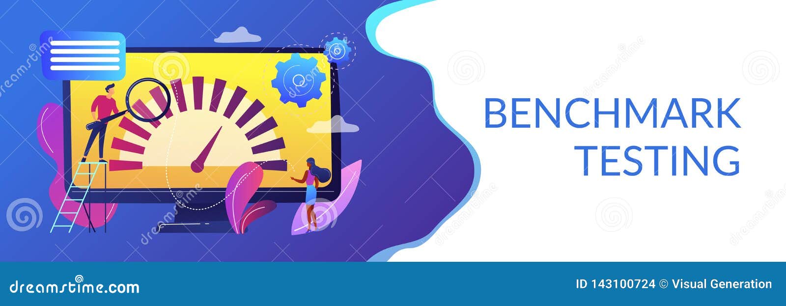 Benchmark Testing Concept Banner Header. Stock Vector - Illustration of ...