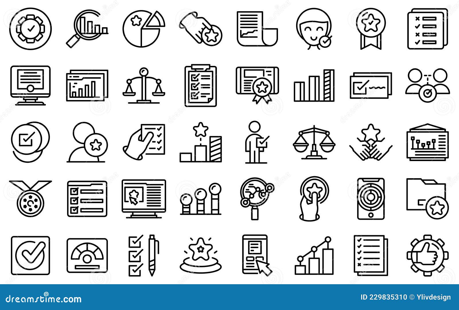 Benchmarking Outline Icon. Thin Line Concept Element From Business ...