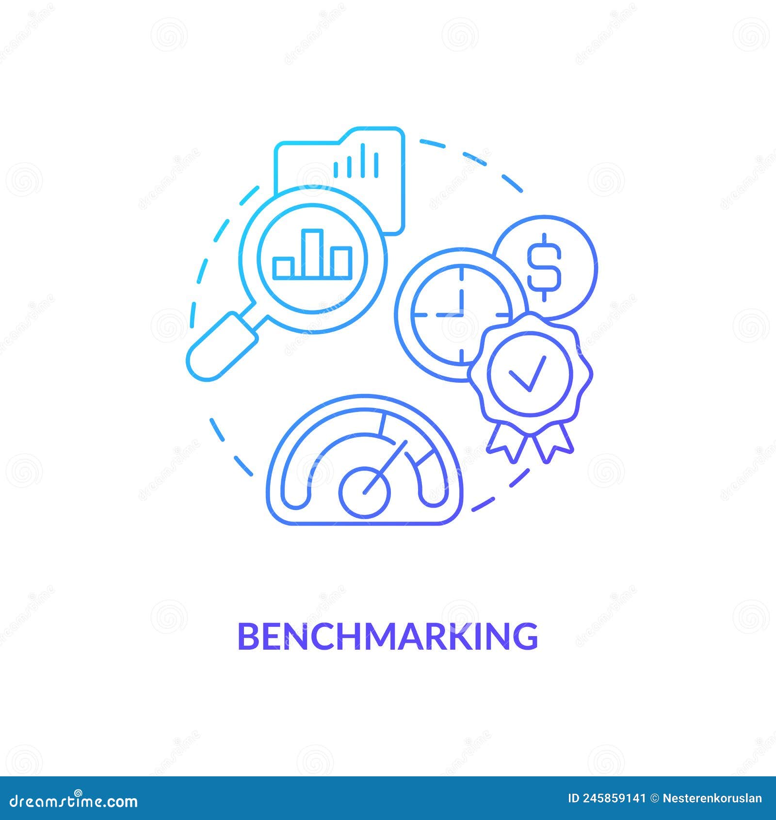 Benchmarking Blue Gradient Concept Icon Stock Vector - Illustration of ... Benchmarking Blue Gradient Concept Icon Stock Vector - Illustration of ...