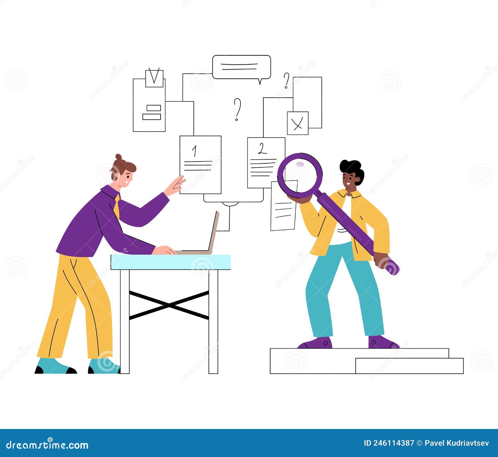 Benchmarking Business Development and Improvement, Vector Illustration ...