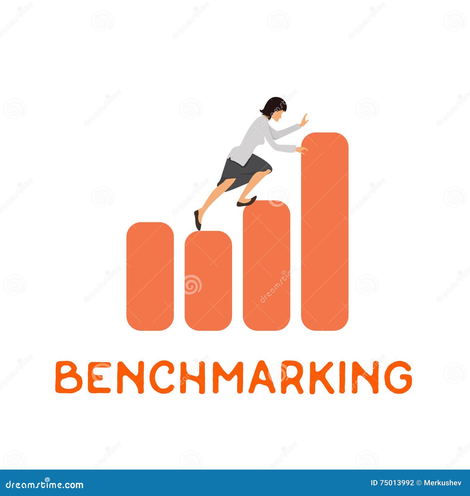 Benchmarking Concept Logo, Vector Icon Stock Vector - Illustration of ...