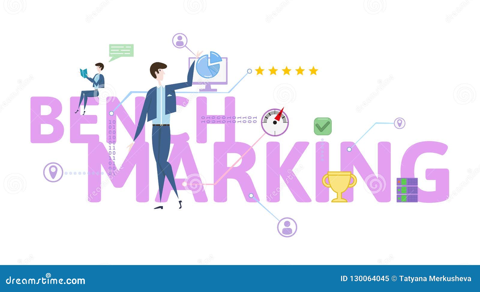 Benchmarking. Concept Table with People, Letters and Icons. Colored ... Benchmarking. Concept Table with People, Letters and Icons. Colored ...