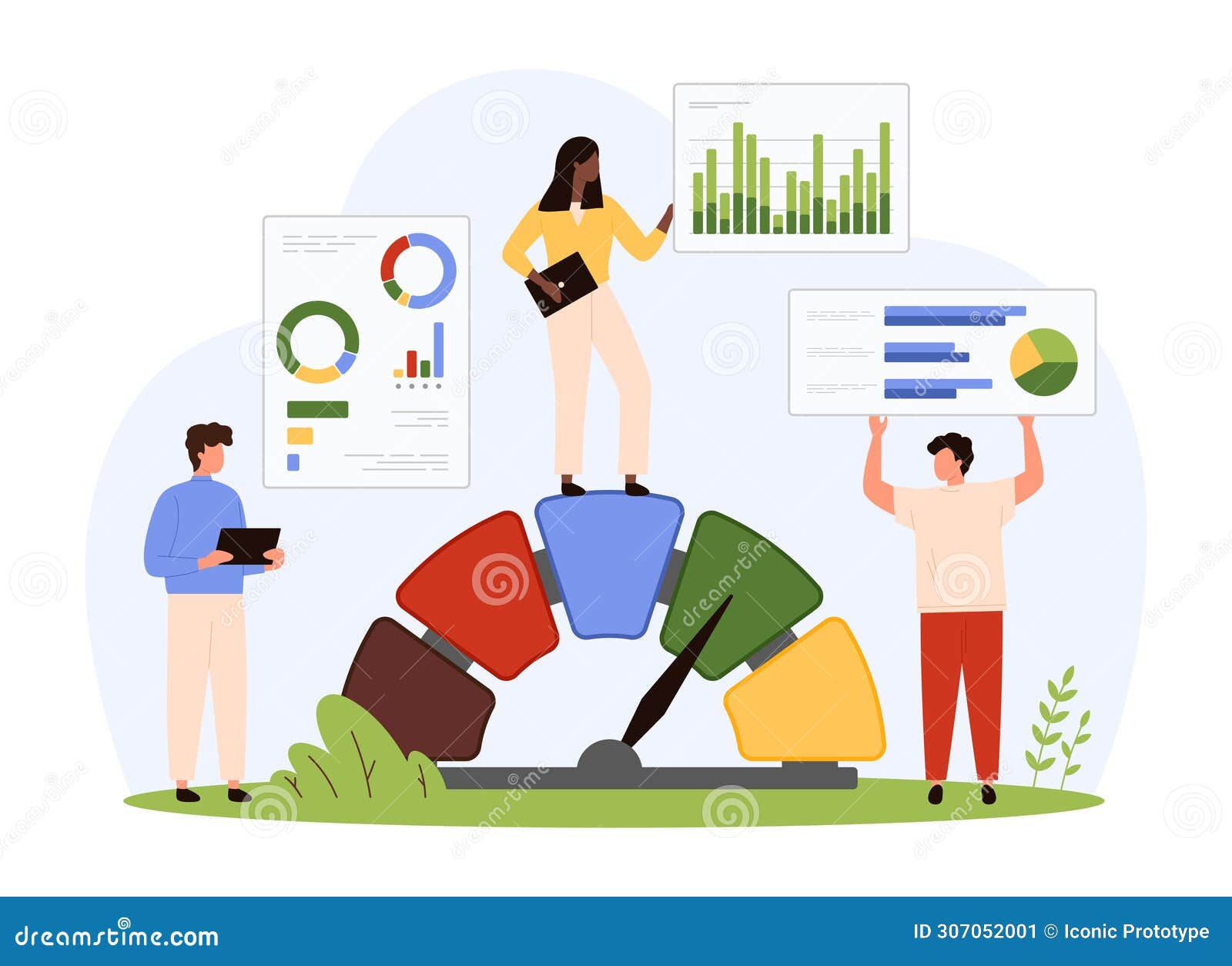 Benchmarking Process Set. Illustrations Of Initial Benchmarking Phases ...