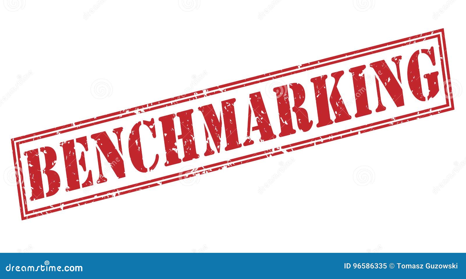 Benchmarking red stamp stock illustration. Illustration of stamp - 96586335