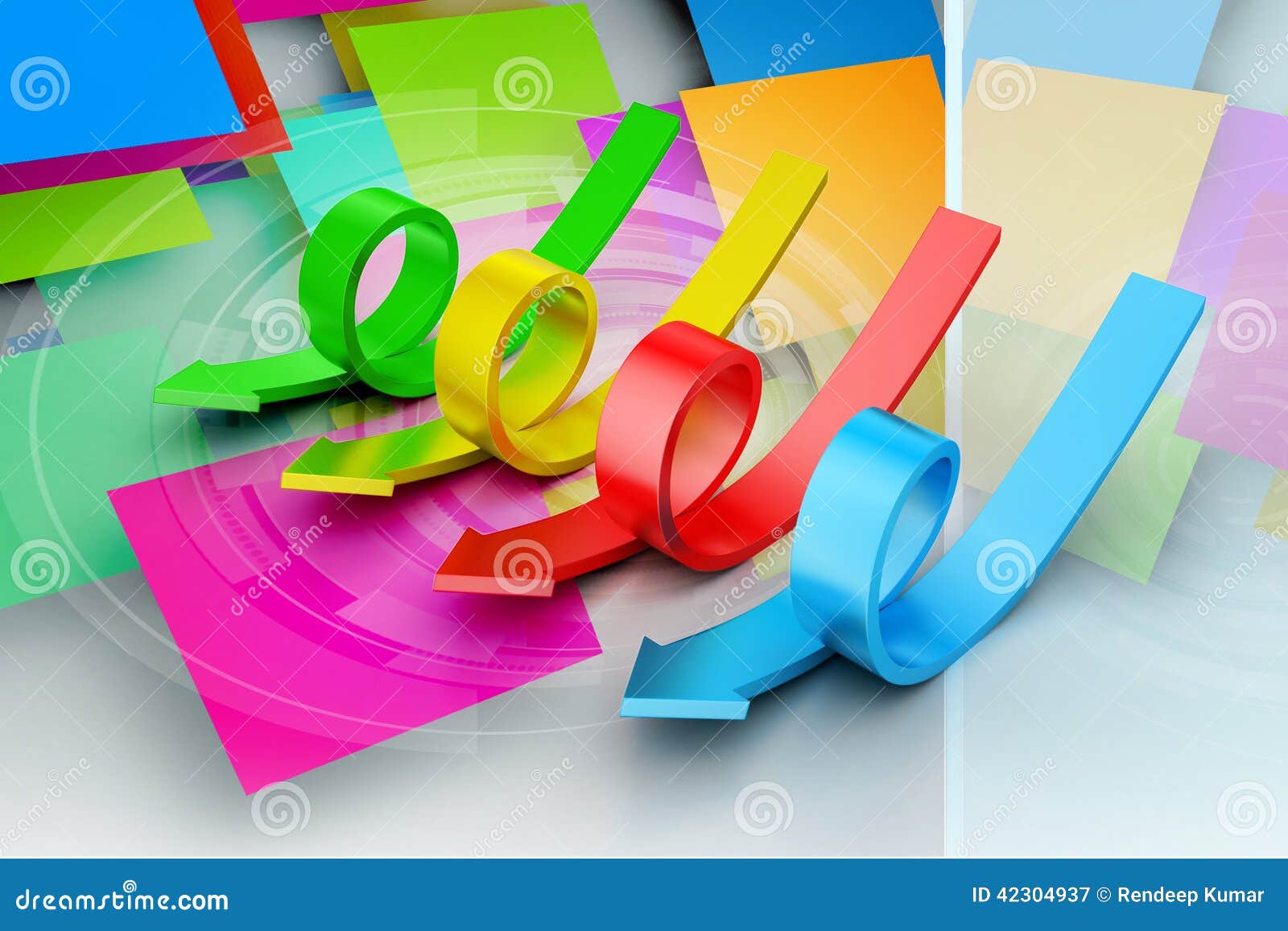 Bend Arrows Royalty-Free Stock Photography | CartoonDealer.com #42303143