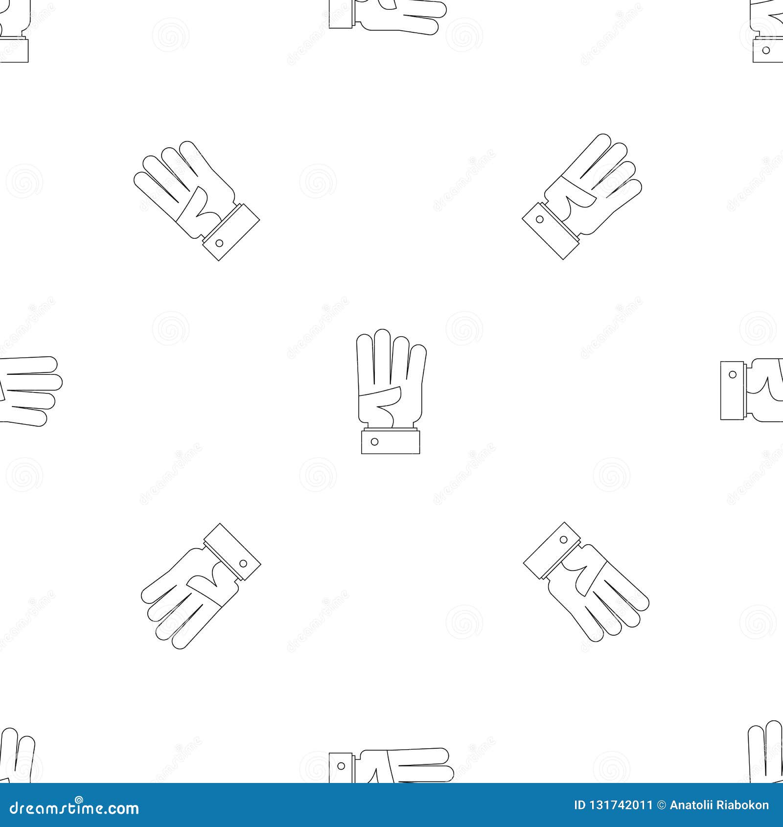 Bend Finger Pattern Seamless Vector Stock Vector - Illustration of ...
