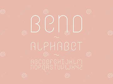 Bend Alphabet. Vector Letters. Stock Vector - Illustration of character ...